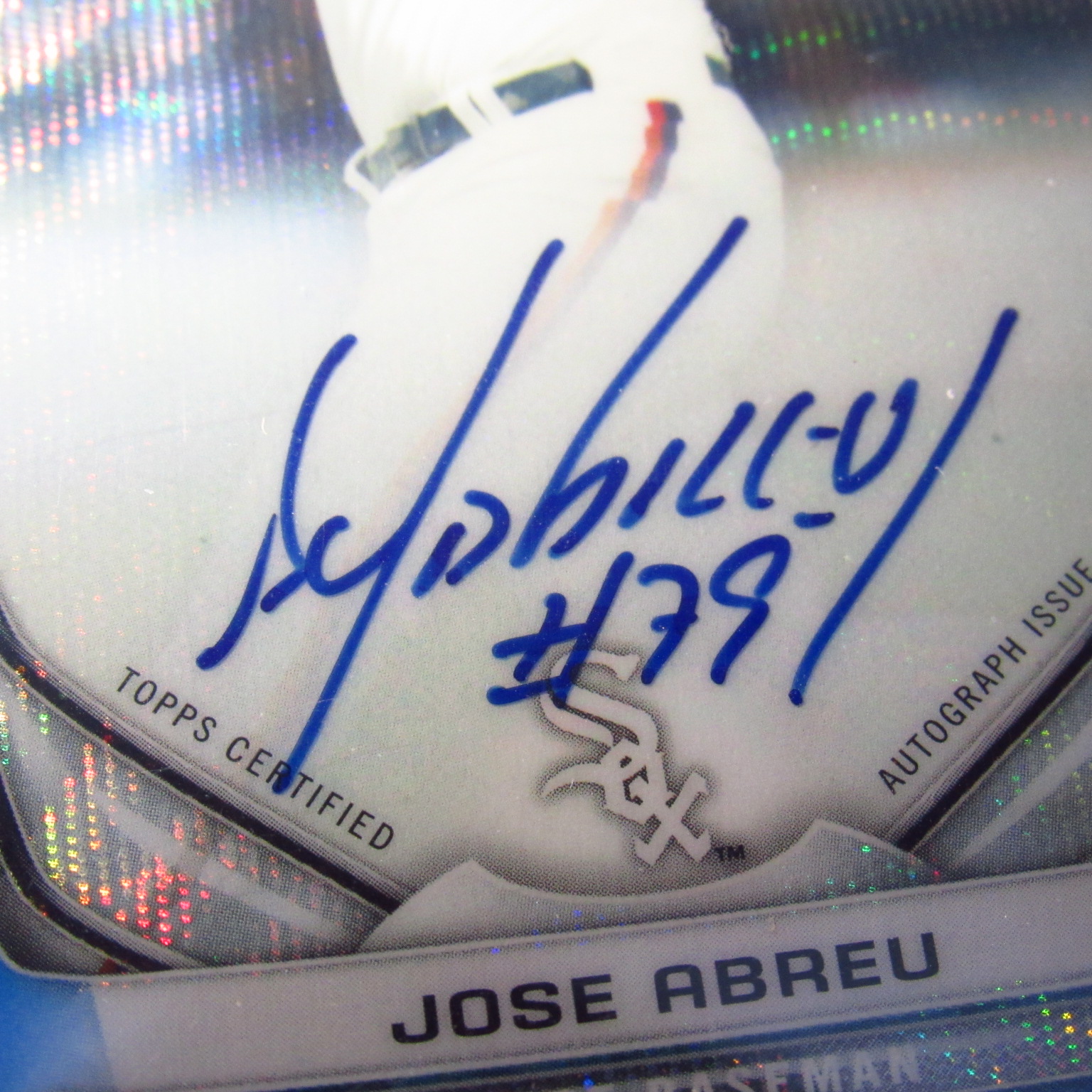 Jose Abreu BCAP-JAB Autographed Topps White Sox Beckett Gem Mint 9.5 ...