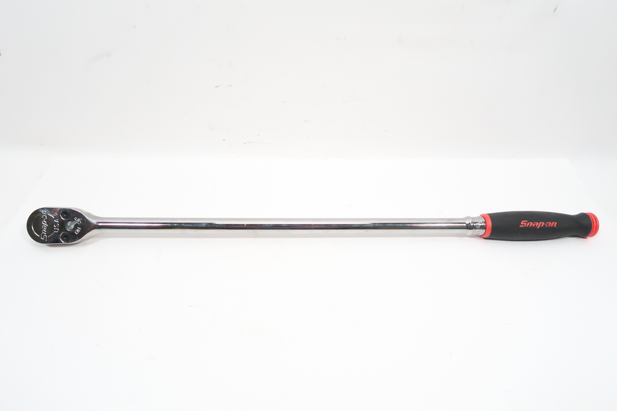 Snap On SHLL80A 1/2" Drive Soft Grip Extra-Long Handle Ratchet - Red