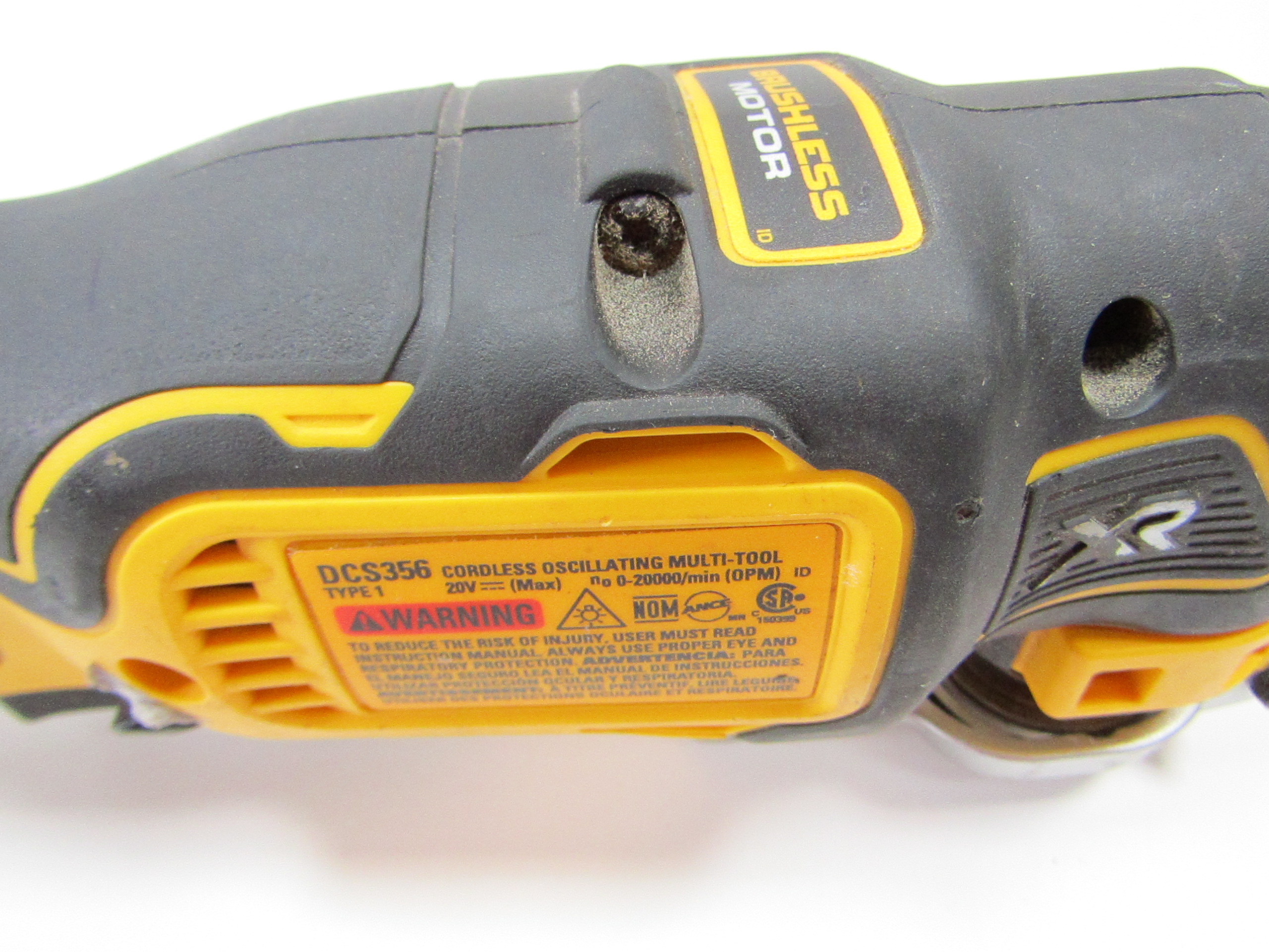 DEWALT DCS356 20-Volt MAX Brushless Lithium-Ion 3-Speed Oscillating ...