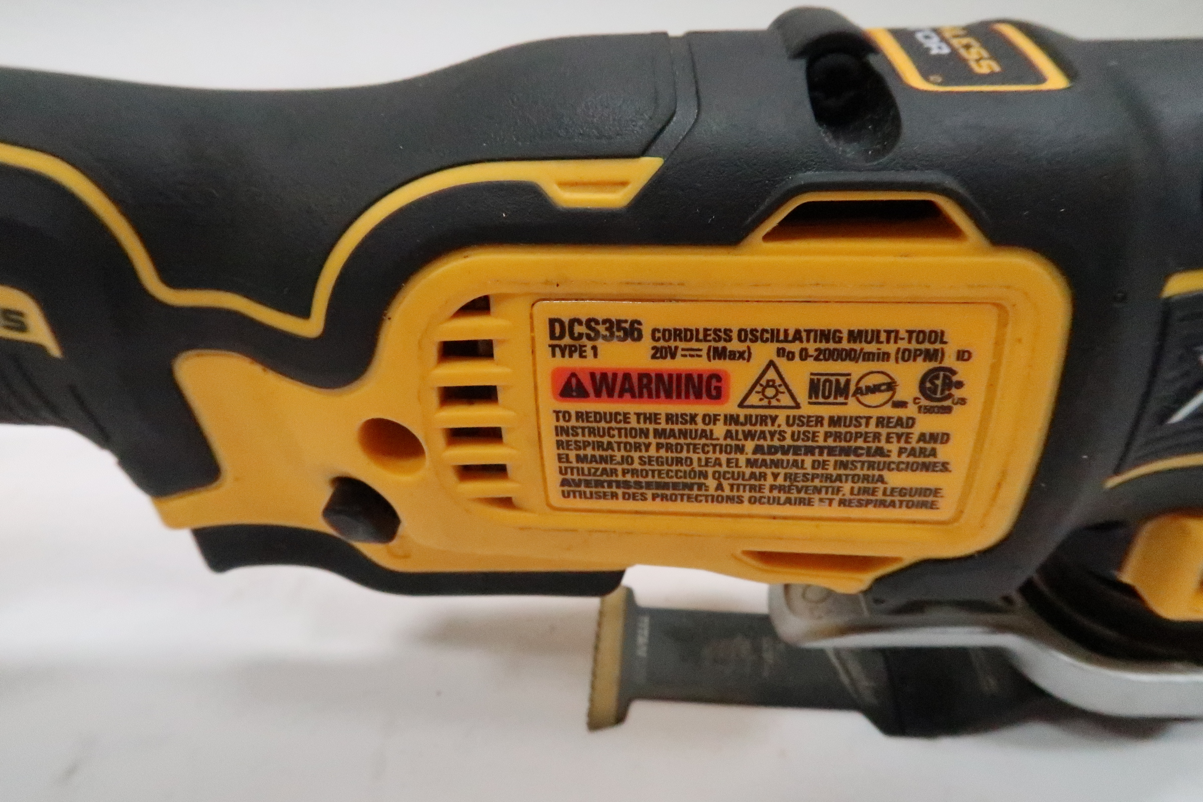 DeWalt DCS356 20V MAX XR Cordless Brushless 3-Speed Oscillating Multi Tool 4929
