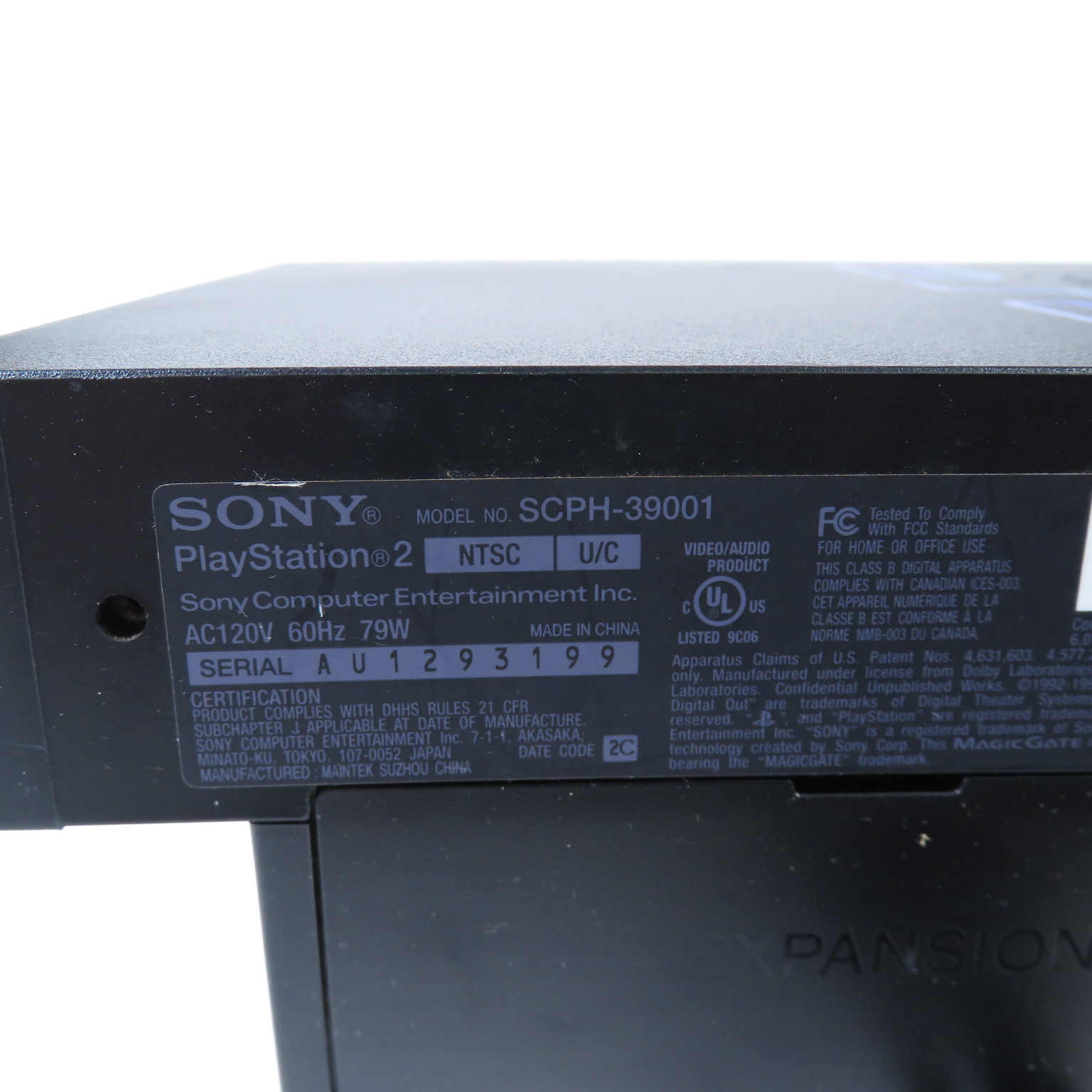 Sony PlayStation 2 SCPH-39001 CD-ROM/DVD-ROM Home Video Game Console