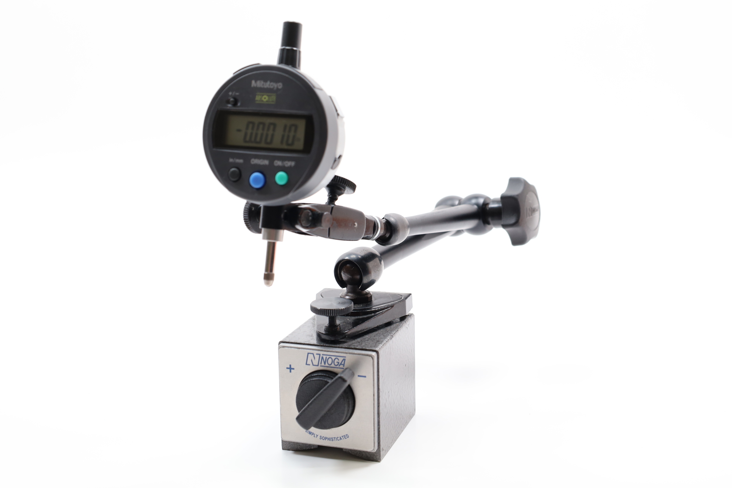 Mitutoyo S1012EXB Absolute Digimatic Indicator NOGA Holder Set