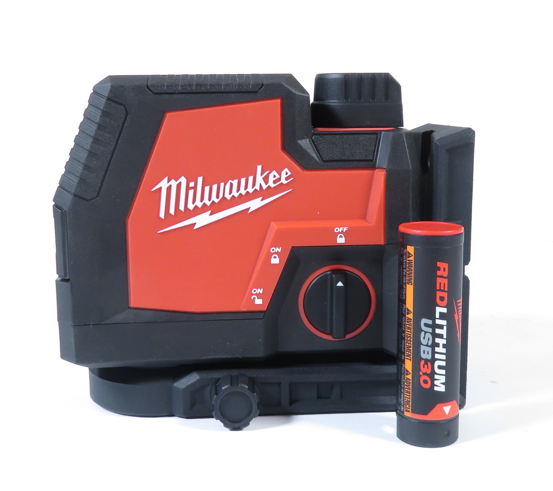 Milwaukee 3521-20 100 ft. REDLITHIUM Lithium-Ion Green Cross Line Laser ...
