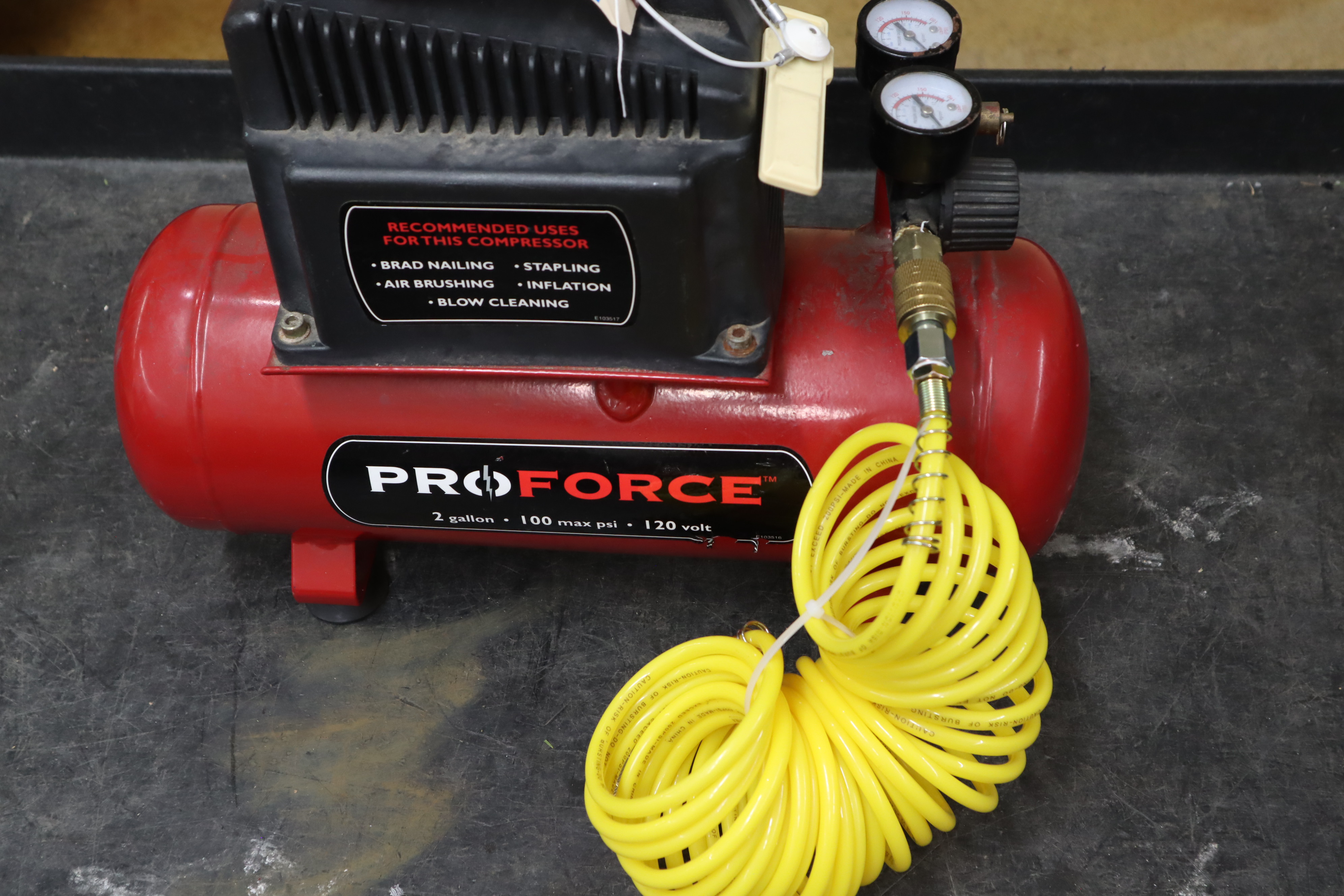 Pro Force VPF0000201 2 Gallon Air Compressor 100 PSI Local Pickup