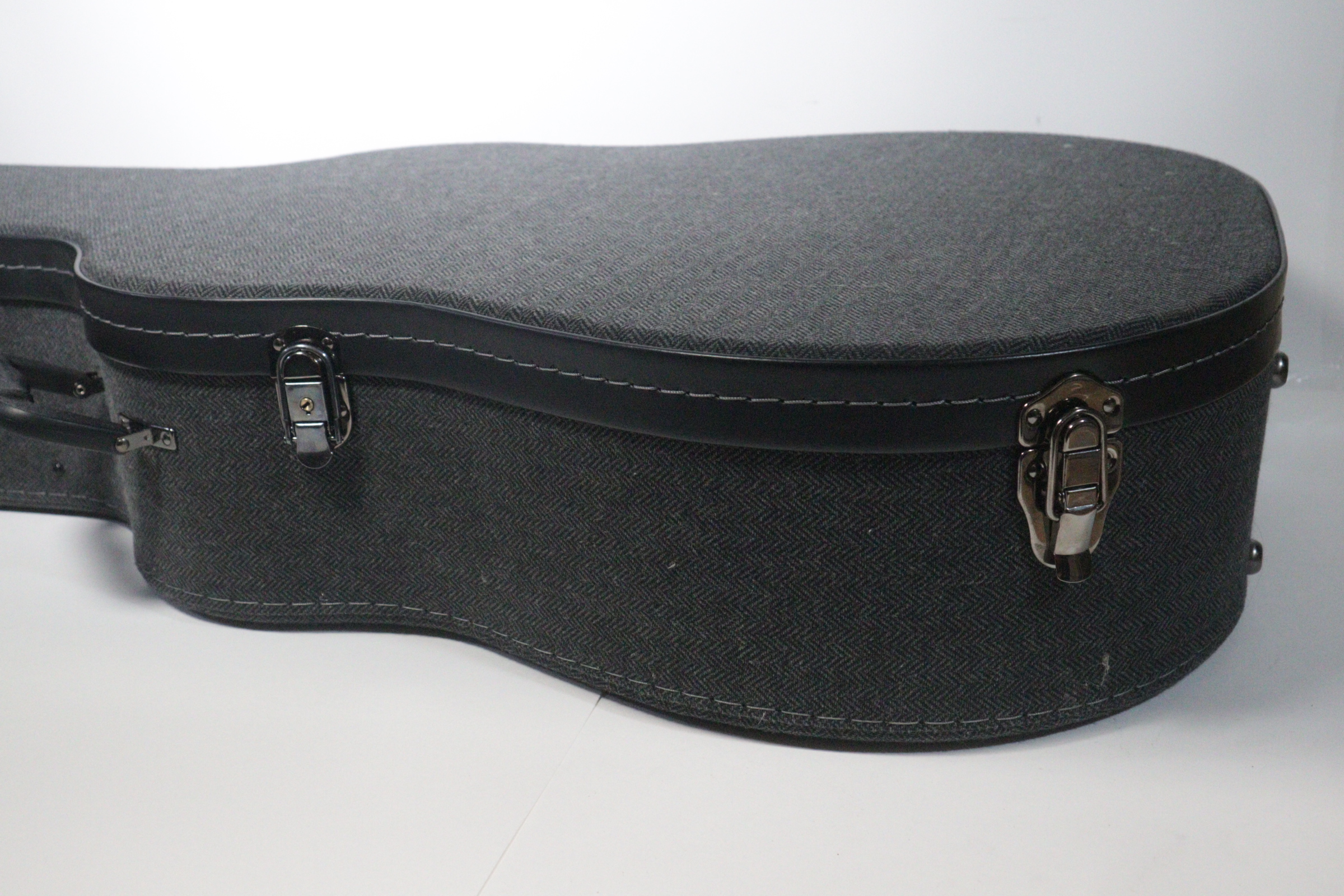 Road Runner Hard Gray Herringbone Pattern Guitar Case Only