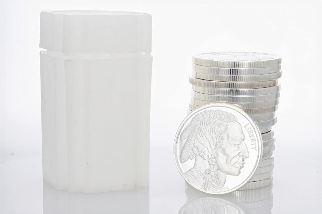 One Troy Ounce .999 Silver Buffalo Liberty Coins Set of 20 in Container