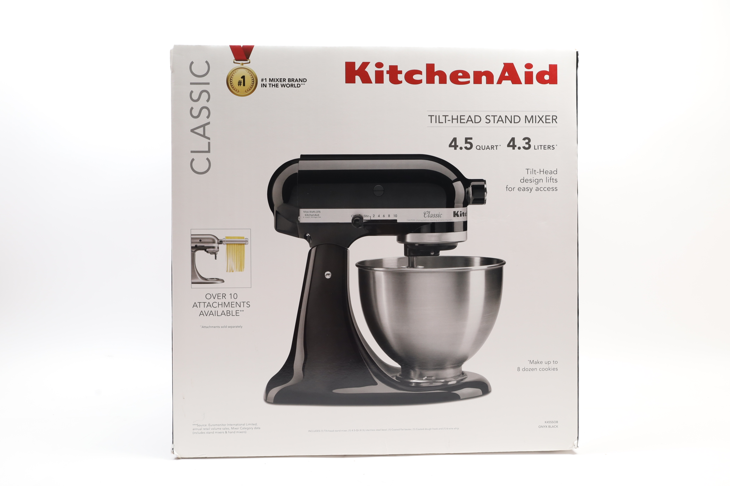 KitchenAid Classic Series 4.5 Quart 10-Speed Tilt-Head Stand Mixer ...