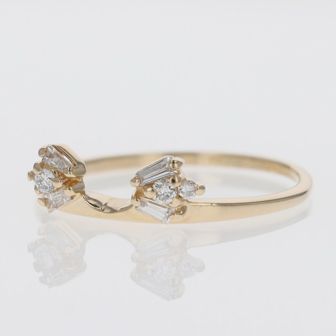 .19ctw Diamond Solitaire Wrap Wedding Band Ring 14k Yellow Gold Size 7.75