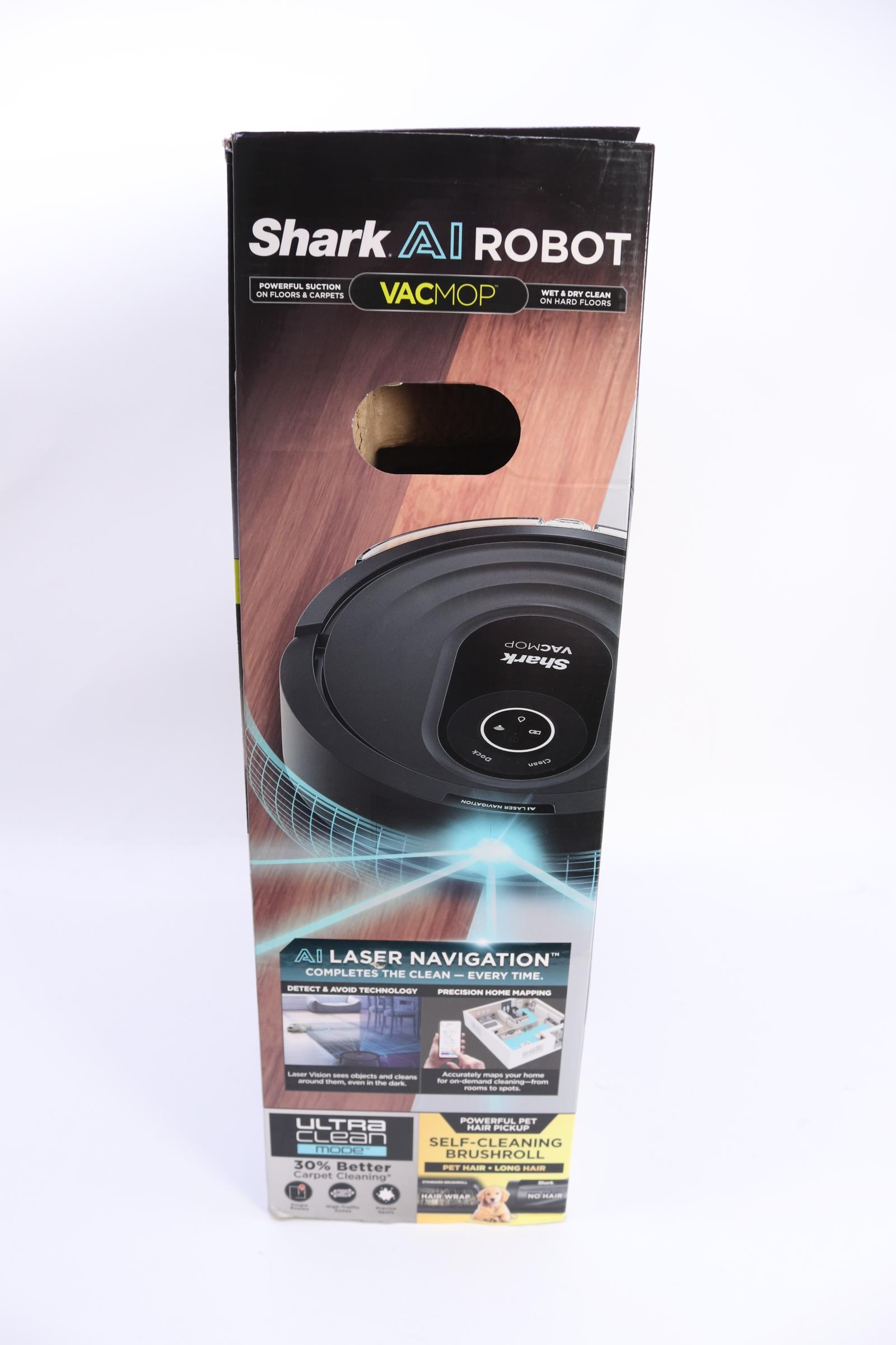 Shark RV2000WD Wi-Fi Wet Dry Robotic Vacuum AI Robot VacMop