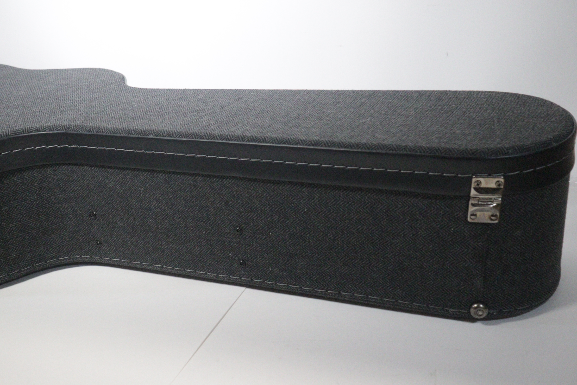 Road Runner Hard Gray Herringbone Pattern Guitar Case Only