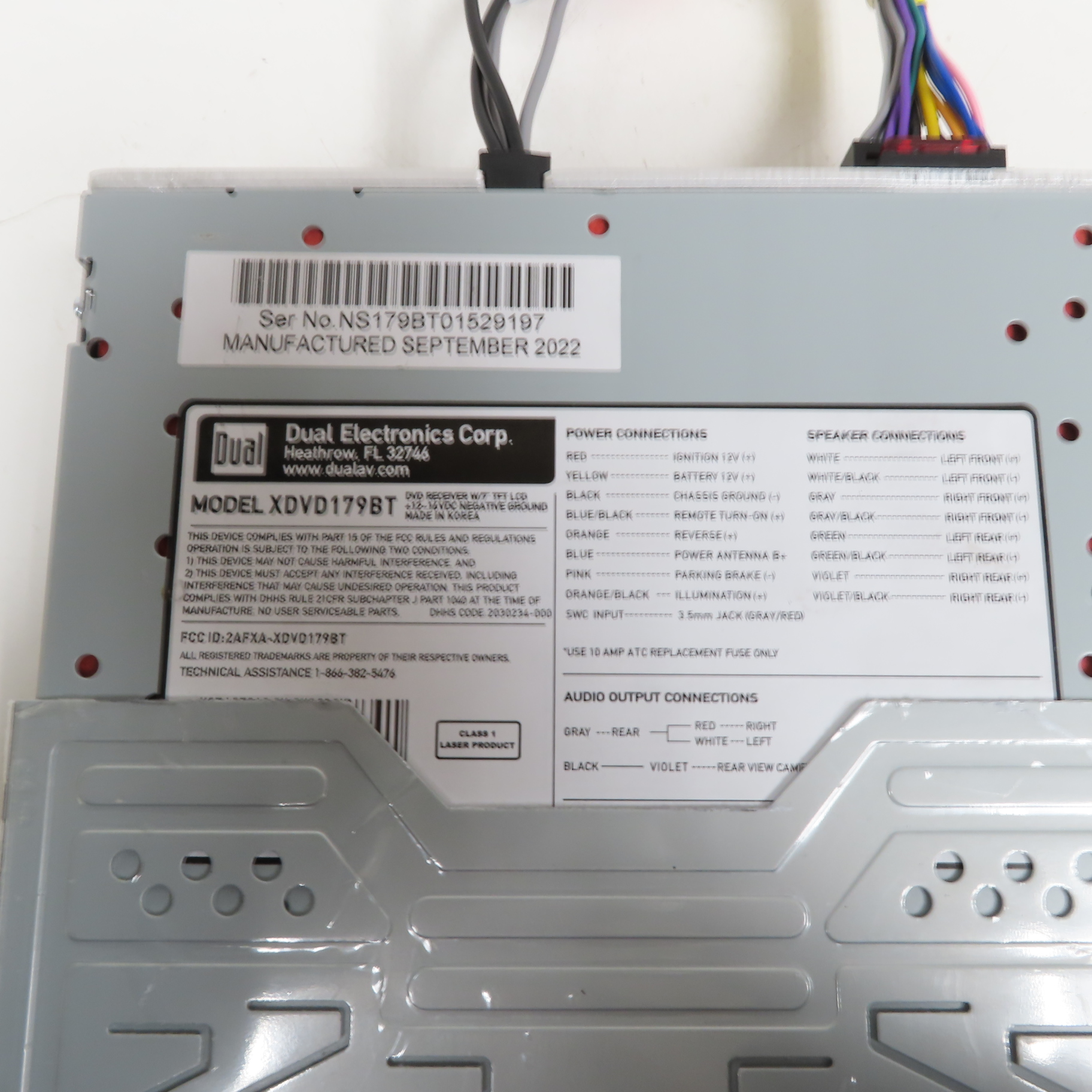 Dual Electronics XDVD179BT 7" 1-DIN Motorized Touch Screen Car Stereo ...