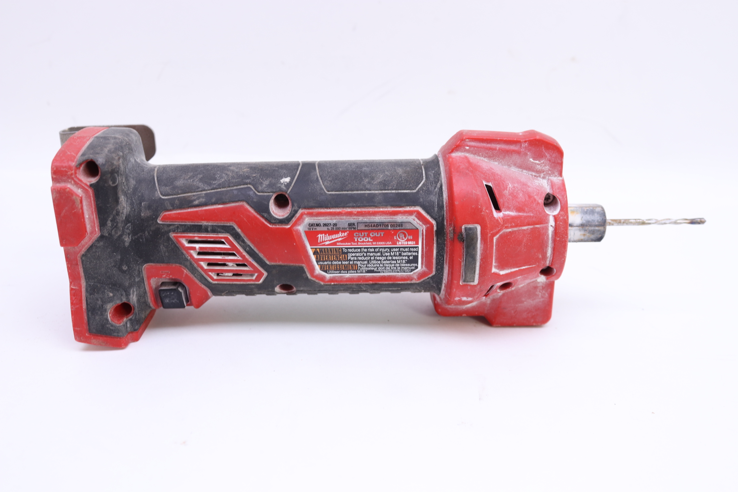 Milwaukee 2627-20 M18 18V Lithium-Ion Drywall Cut Out Cordless Rotary Tool