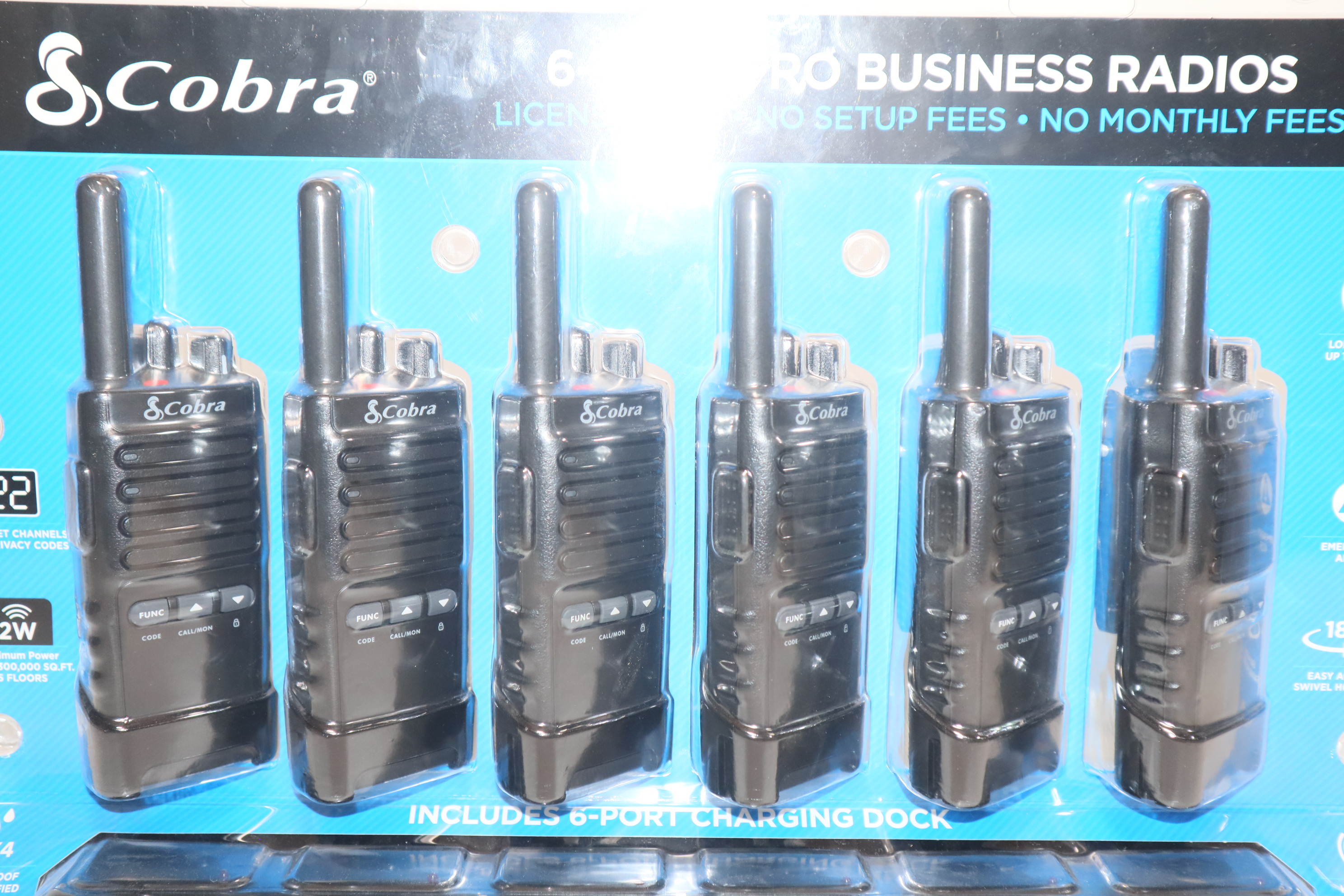 Cobra PX655-BCH6 Pro Business 2-Watts FRS 2-Way Radios (6-Pack ...