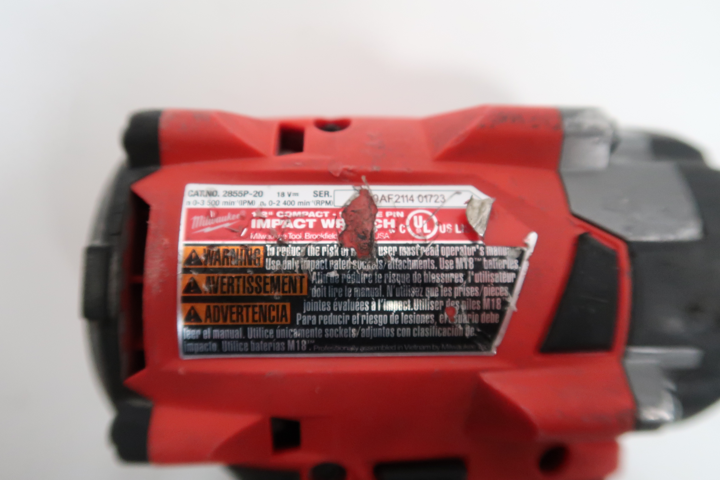 Milwaukee 2855-20 18V Li-Ion Brushless Cordless 1/2 in. Compact Impact ...