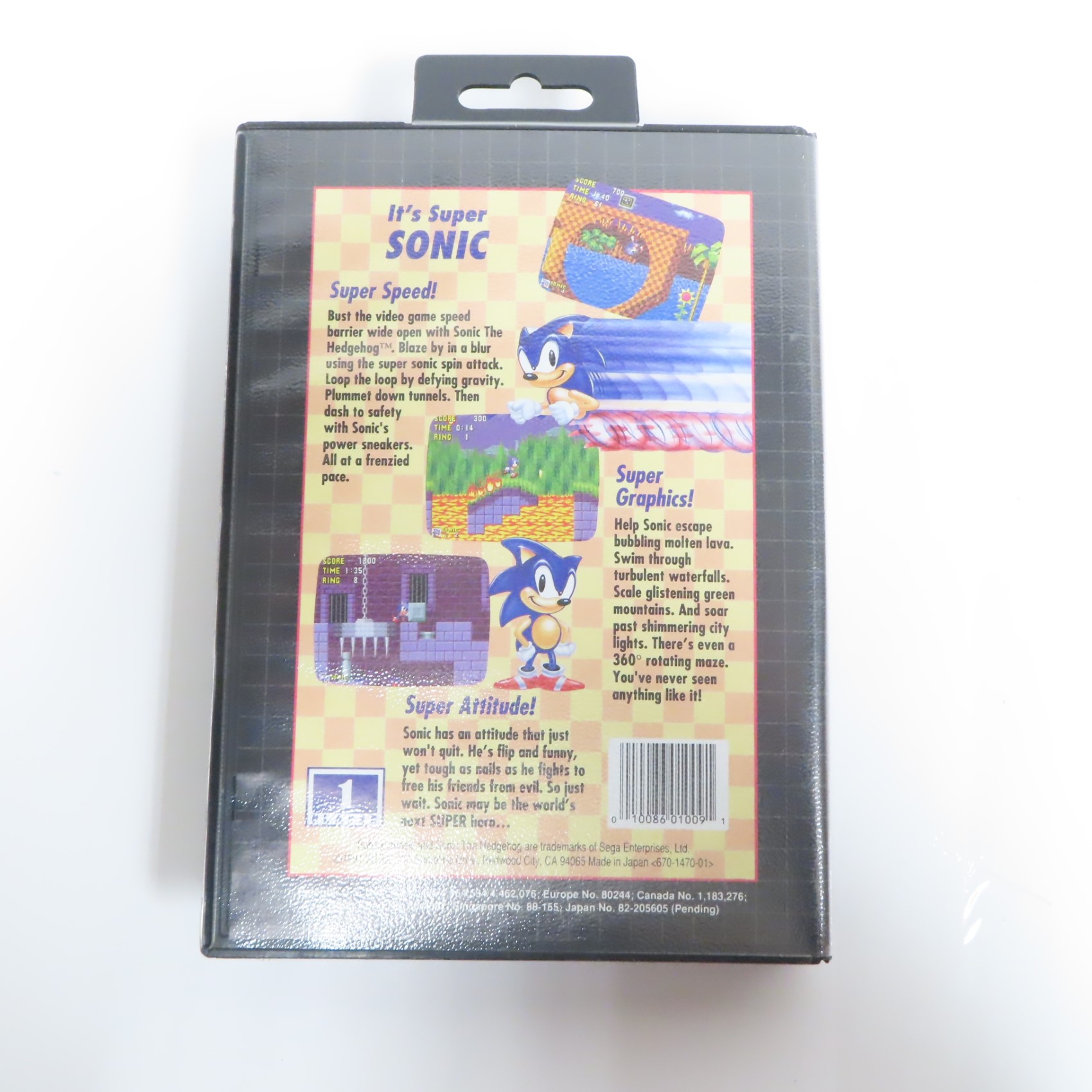 Sonic the Hedgehog (1991) Video Game for Sega Genesis - Not for Resale ...