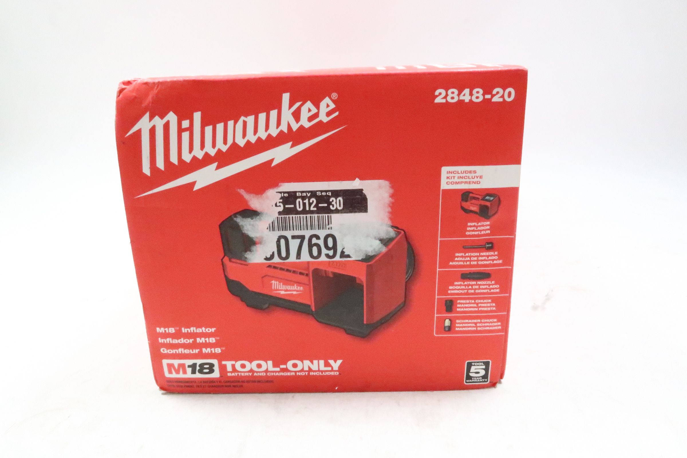 Milwaukee 2848-20 M18 18-Volt Lithium-Ion Auto Pressure Check Cordless ...