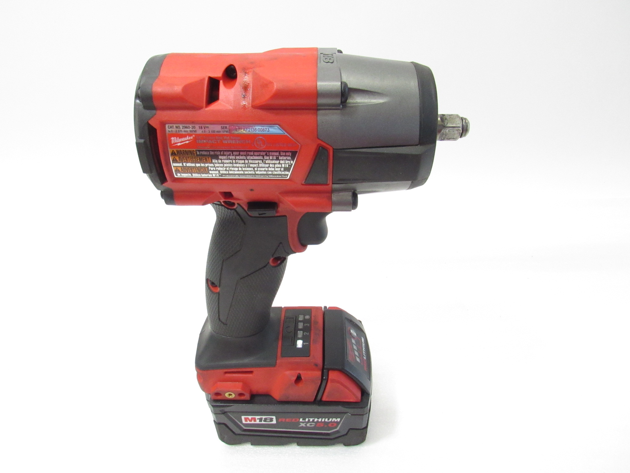 Milwaukee 2960-20 M18 FUEL GEN-2 18V Mid Torque Brushless 3/8" Impact ...