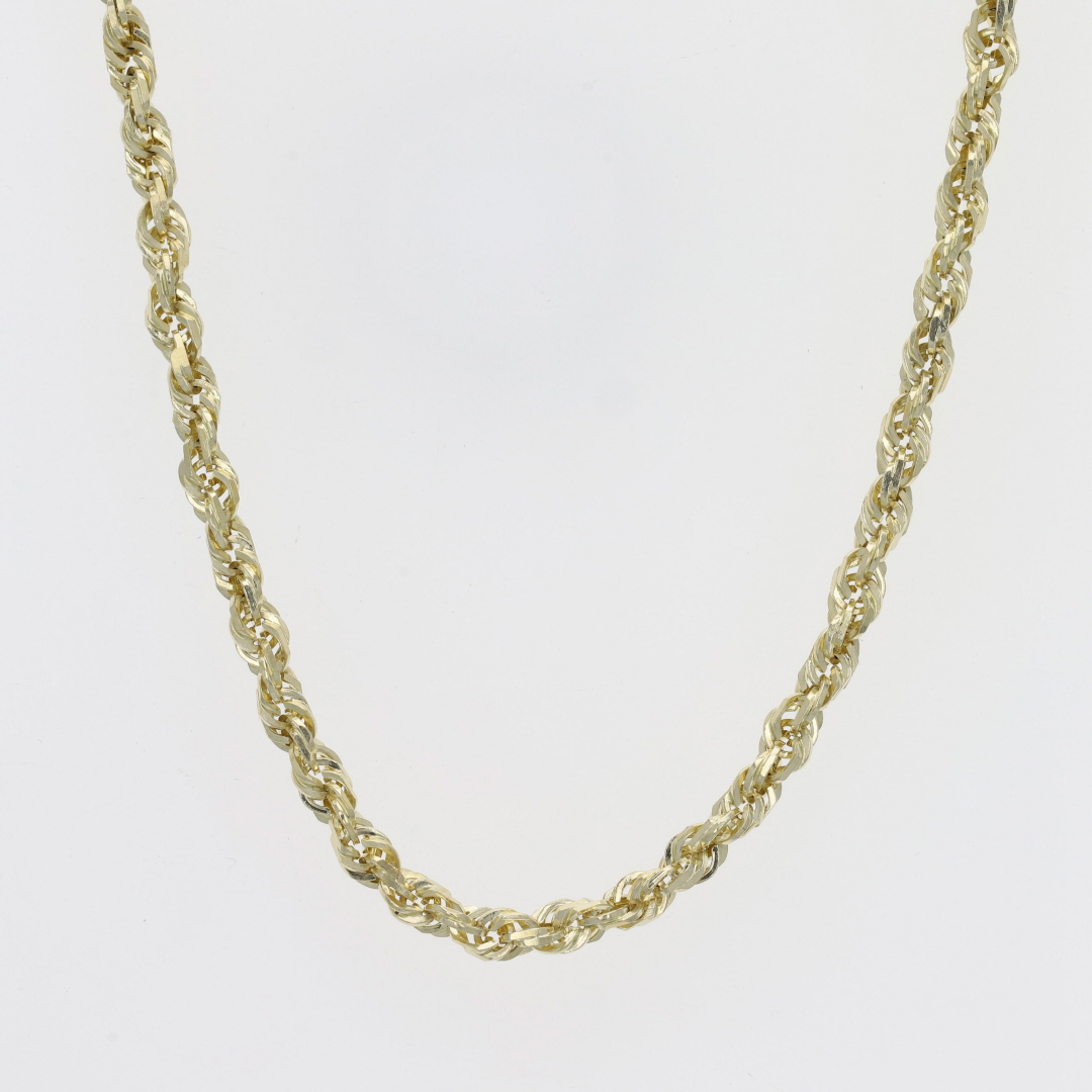 Michael Anthony 2.9mm Rope Link Chain 24" Necklace 14k Yellow Gold 12. ...