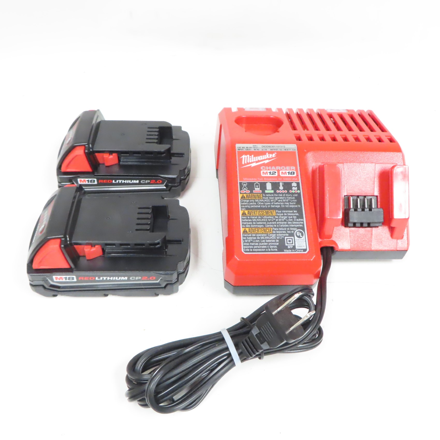 Milwaukee 2801-20/2850-20 M18 18V 2-Tool 1/2" Cordless Drill/1/4 ...