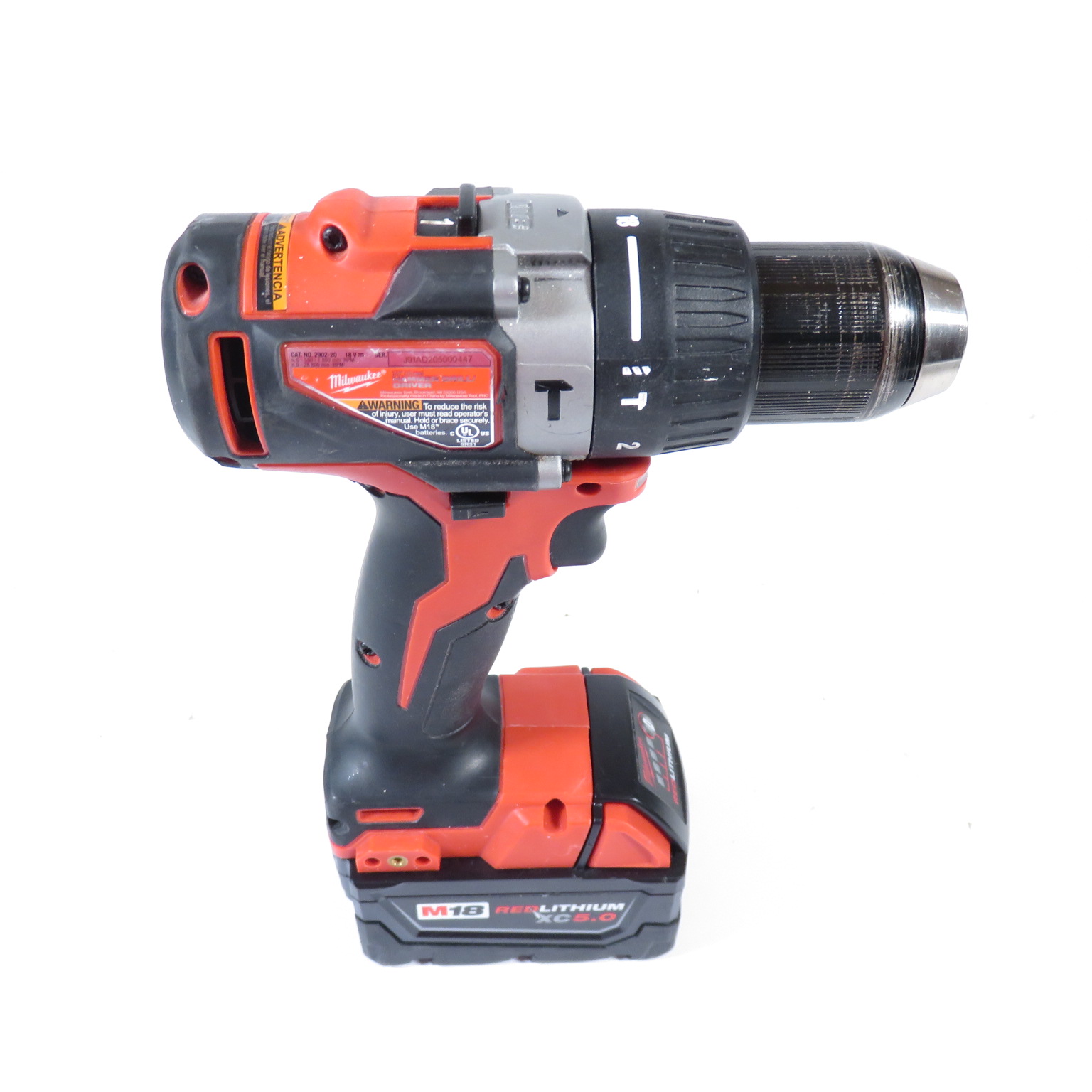Milwaukee 2902-20 M18 18V Li-Ion Brushless Cordless 1/2 in. Compact ...