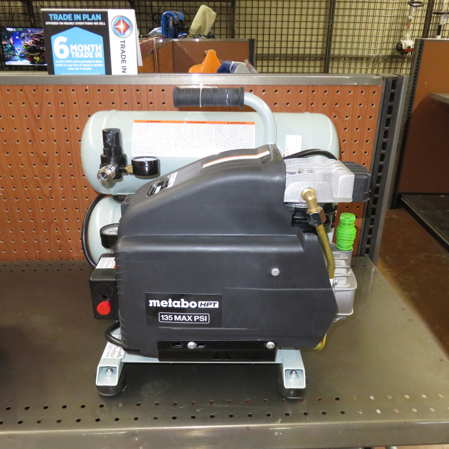 Metabo HPT EC99S 4-Gallon Portable 135 PSI Twin Stack Air Compressor