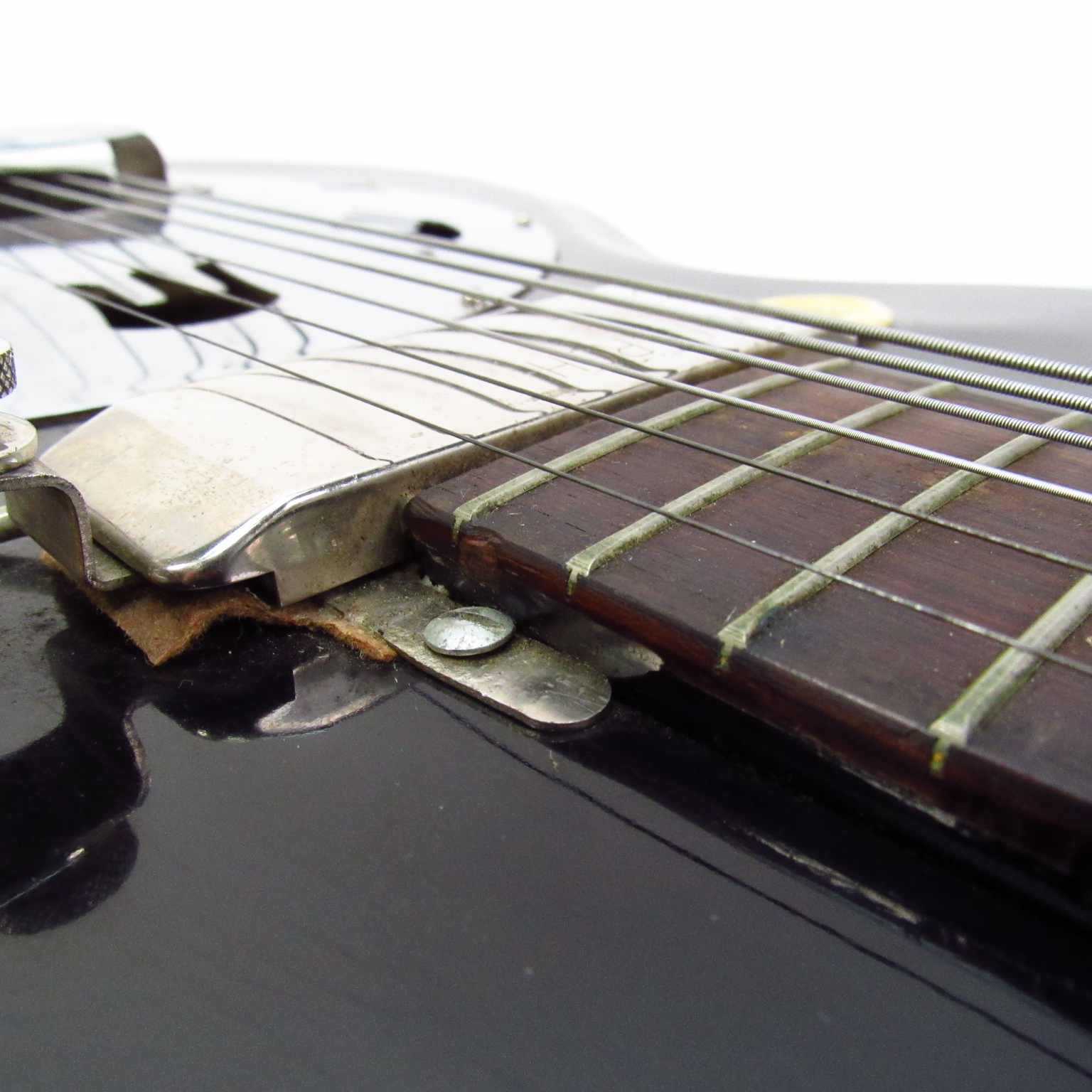 Airline Res-O-Glass Resonator 6-String Right-Hand Black Electric ...