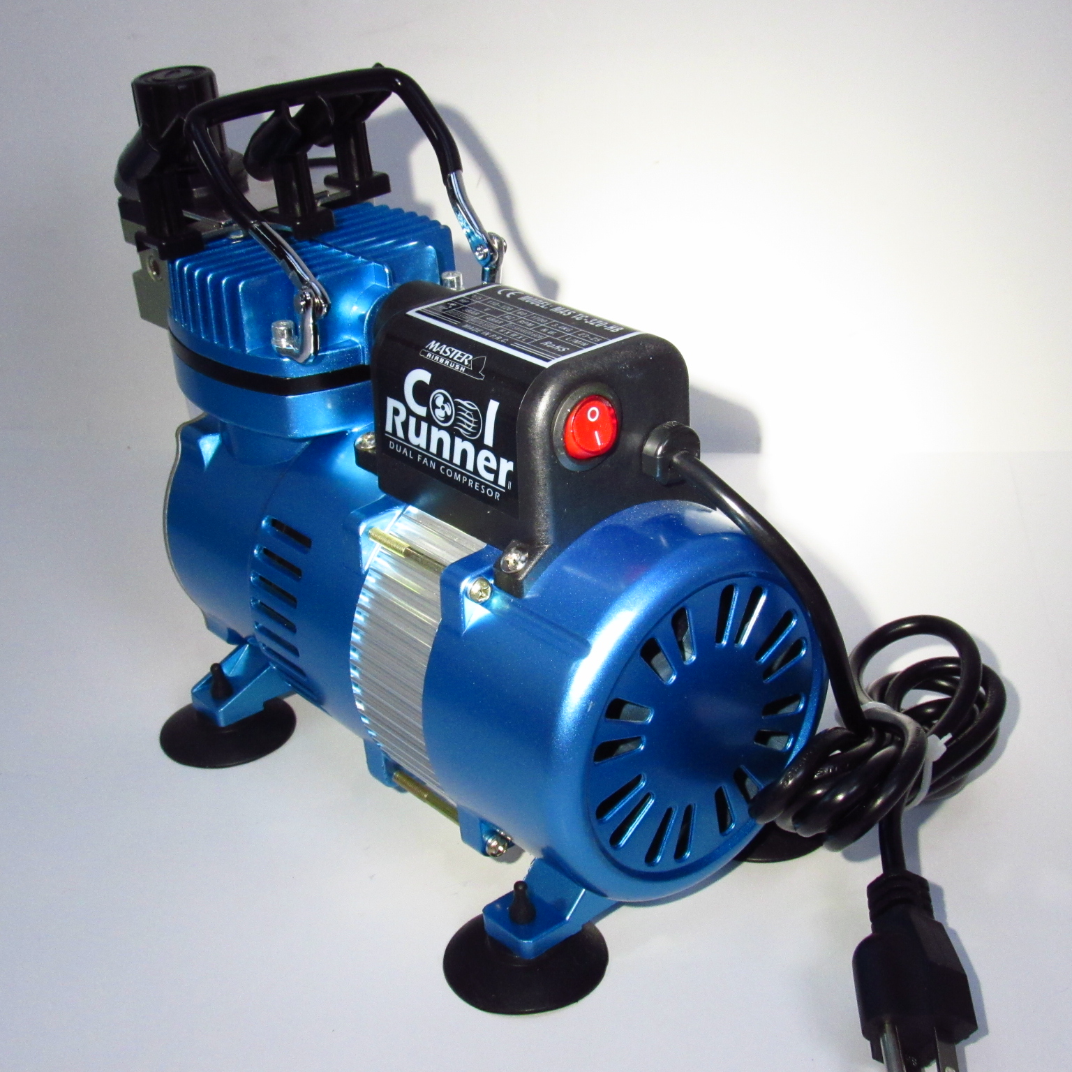 Master Airbrush MAS TC-320-HB Cool Runner Dual Fan Compressor Kit