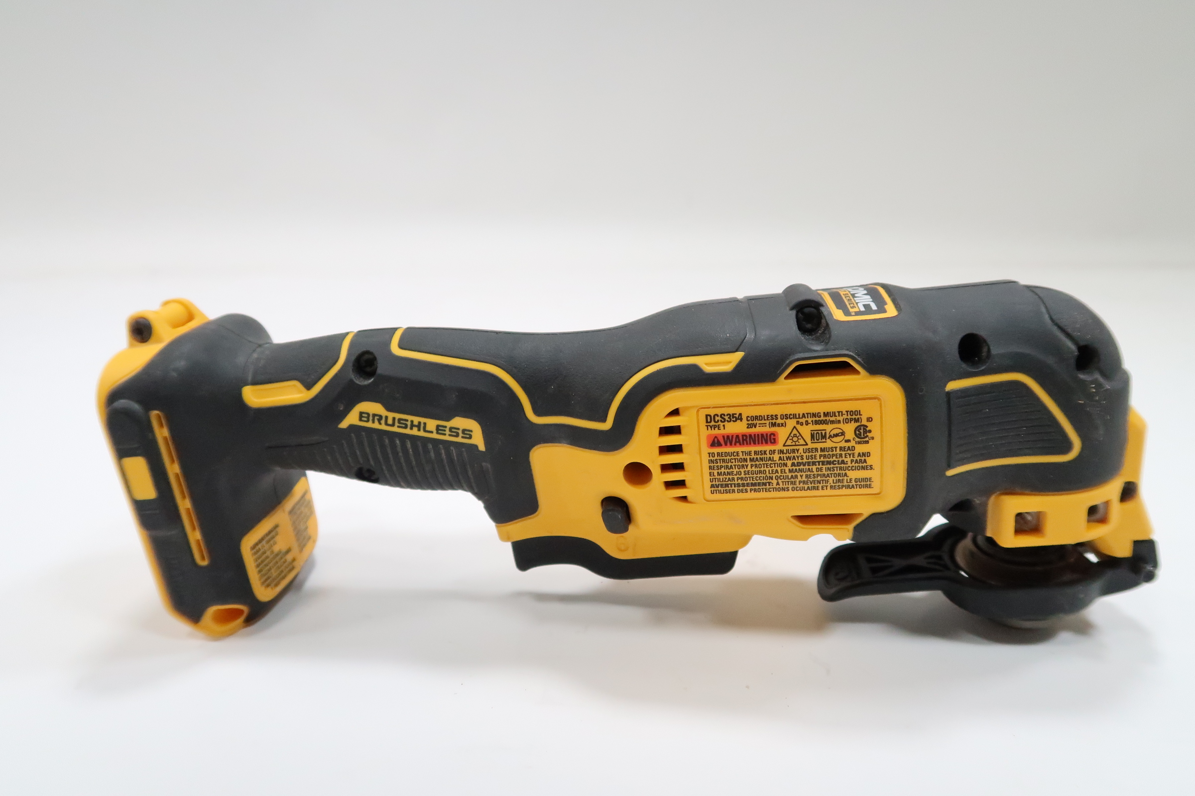 DeWalt DCS354 ATOMIC 20V MAX Cordless Brushless Oscillating Multi Tool 7811