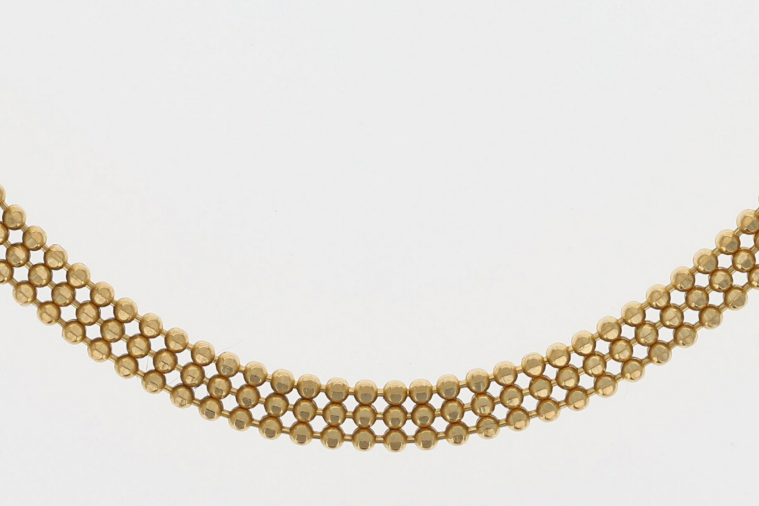 2.9mm Multi-Strand Ball Link Chain 21.5" Necklace 21k Yellow Gold 14.30 ...