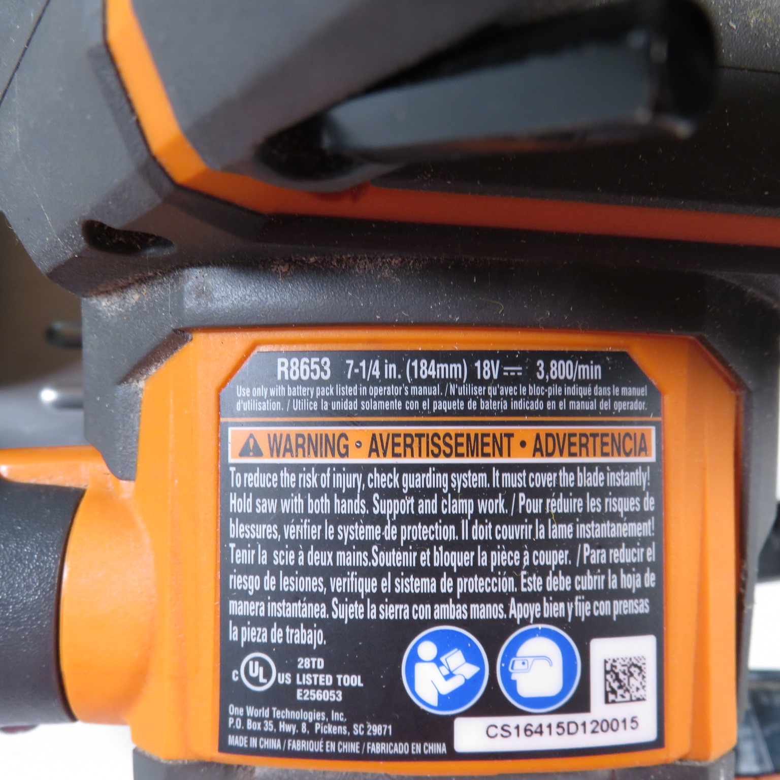 RIDGID R8653 18-Volt Lithium-Ion Cordless Brushless 7-1/4 in. Circular Saw