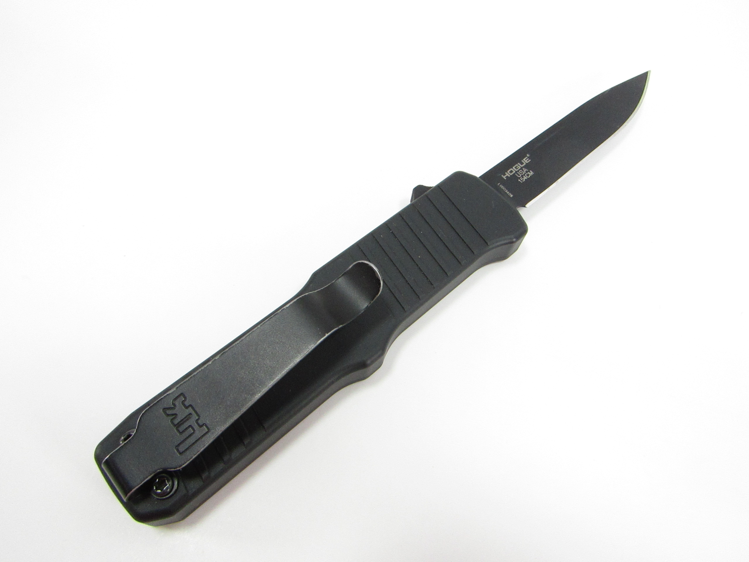 HK Heckler & Koch Knives 54010 Automatic 3.375" Black Aluminum Knife