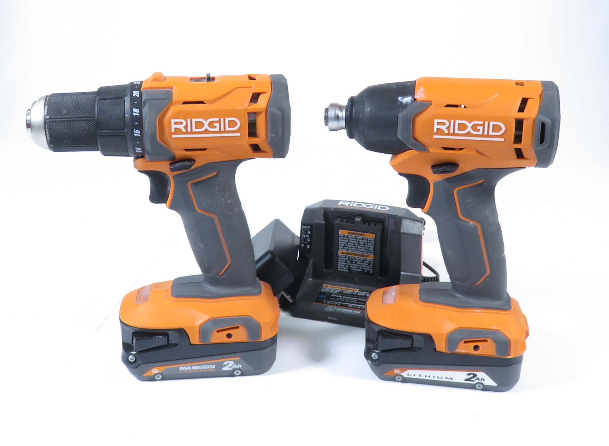 RIDGID 18-Volt Cordless Lithium-Ion 2-Tool Power Tool Combo Kit