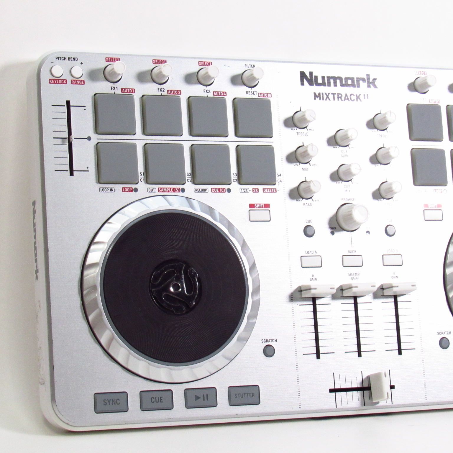 Numark Mixtrack II USB DJ Controller - Silver/White