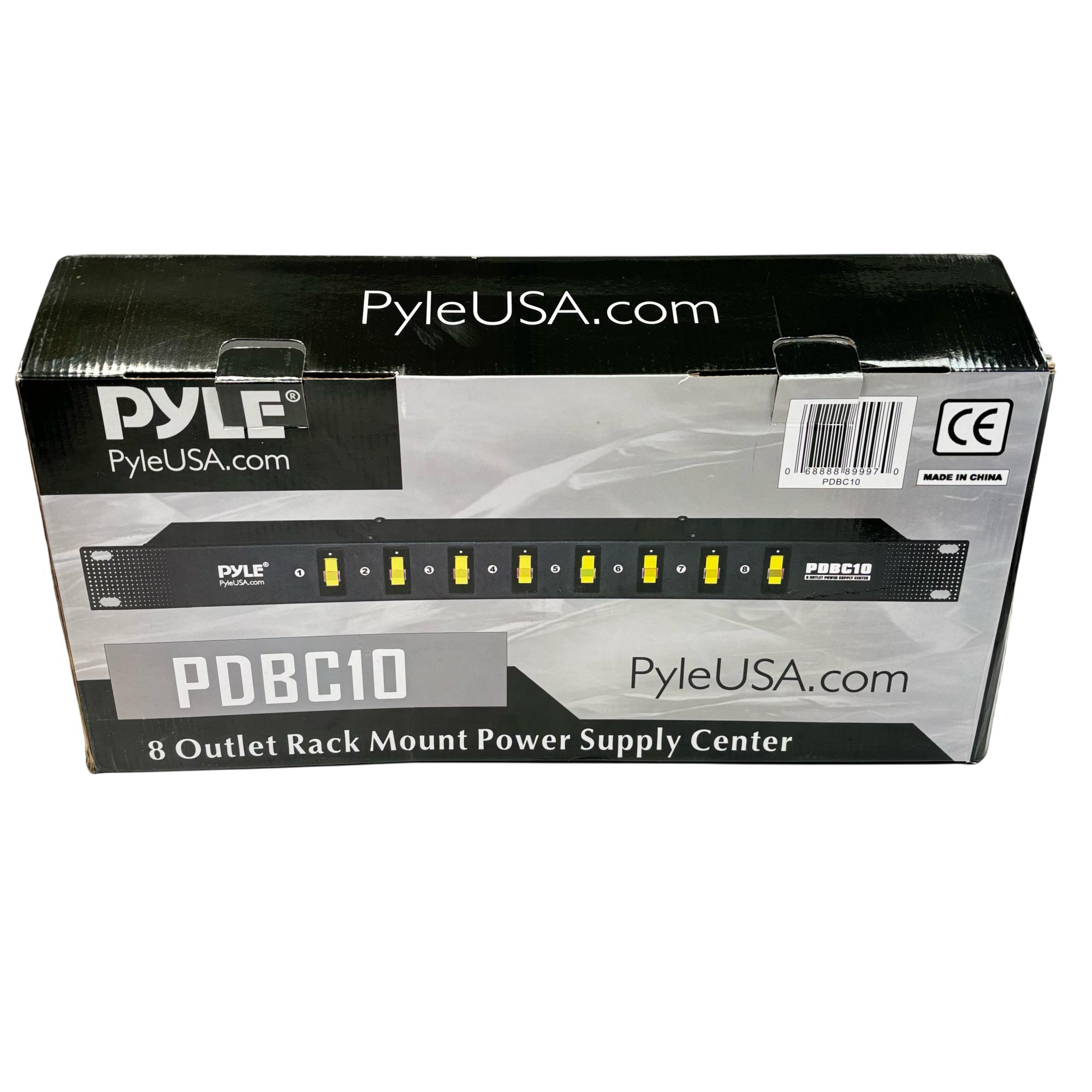 Pyle USA PRO PDBC10 8 Outlet Rack Mount Power Supply Center