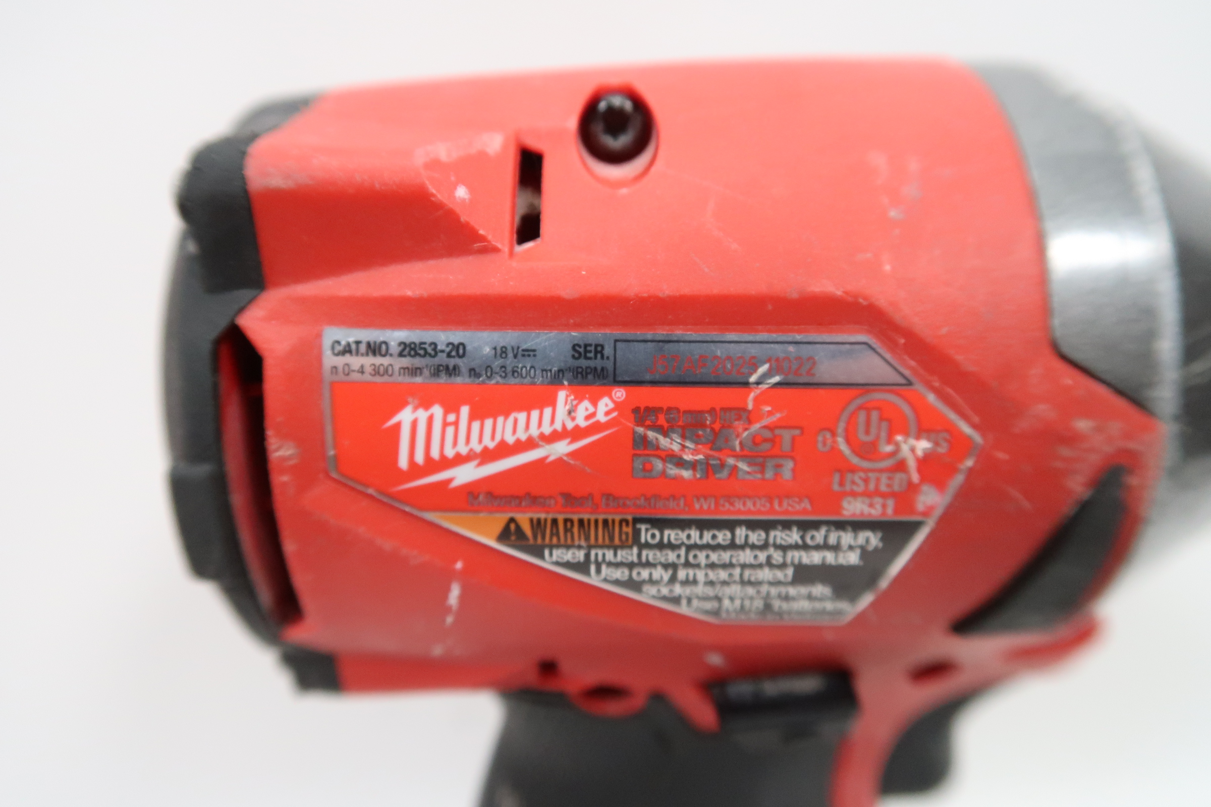 Milwaukee 2853-20 18V Li-Ion 1/4 in. Hex Impact Driver