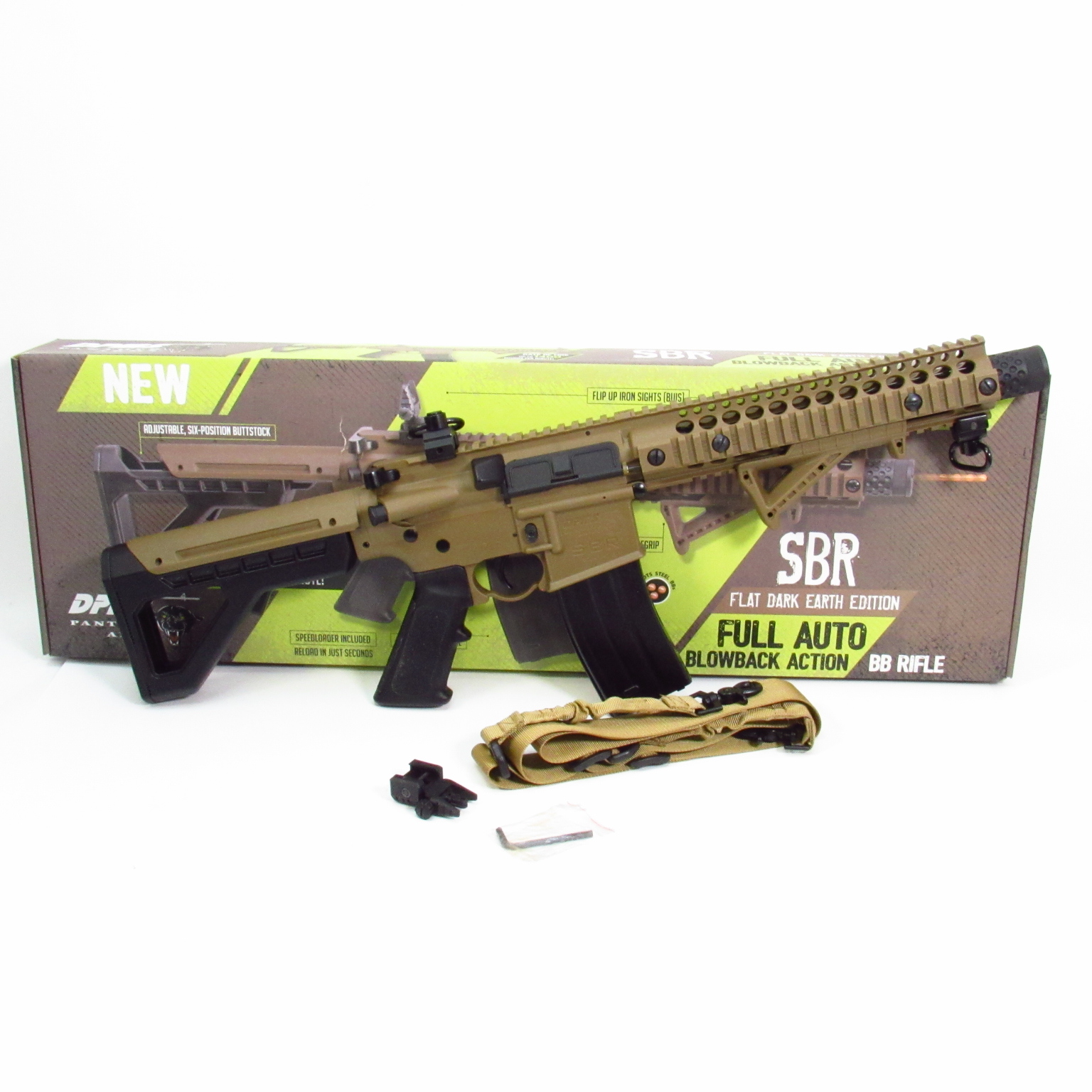 Panther Arms SBR Flat Dark Earth Full-Auto Blowback BB Rifle -Local ...