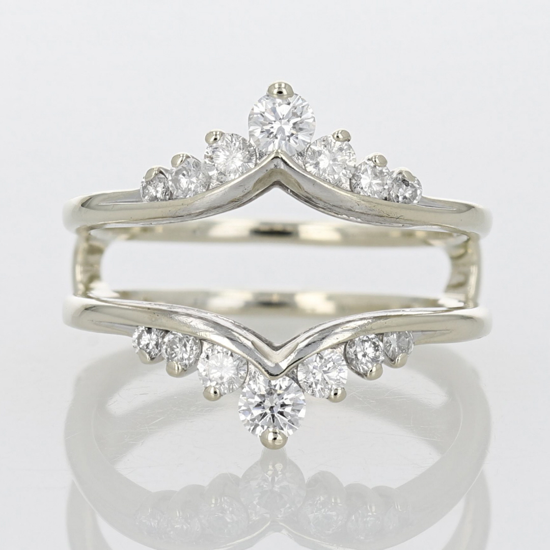 .69ctw Round Diamond Solitaire Enhancer Wedding Ring 14k White Gold ...