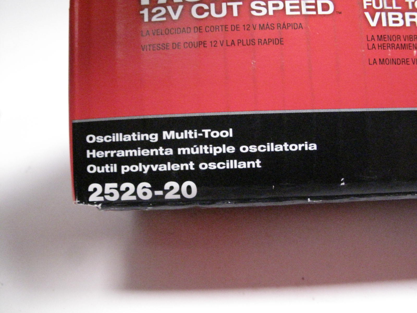 Milwaukee 2526-20 Cordless Oscillating Multi Tool 12V Tool Only