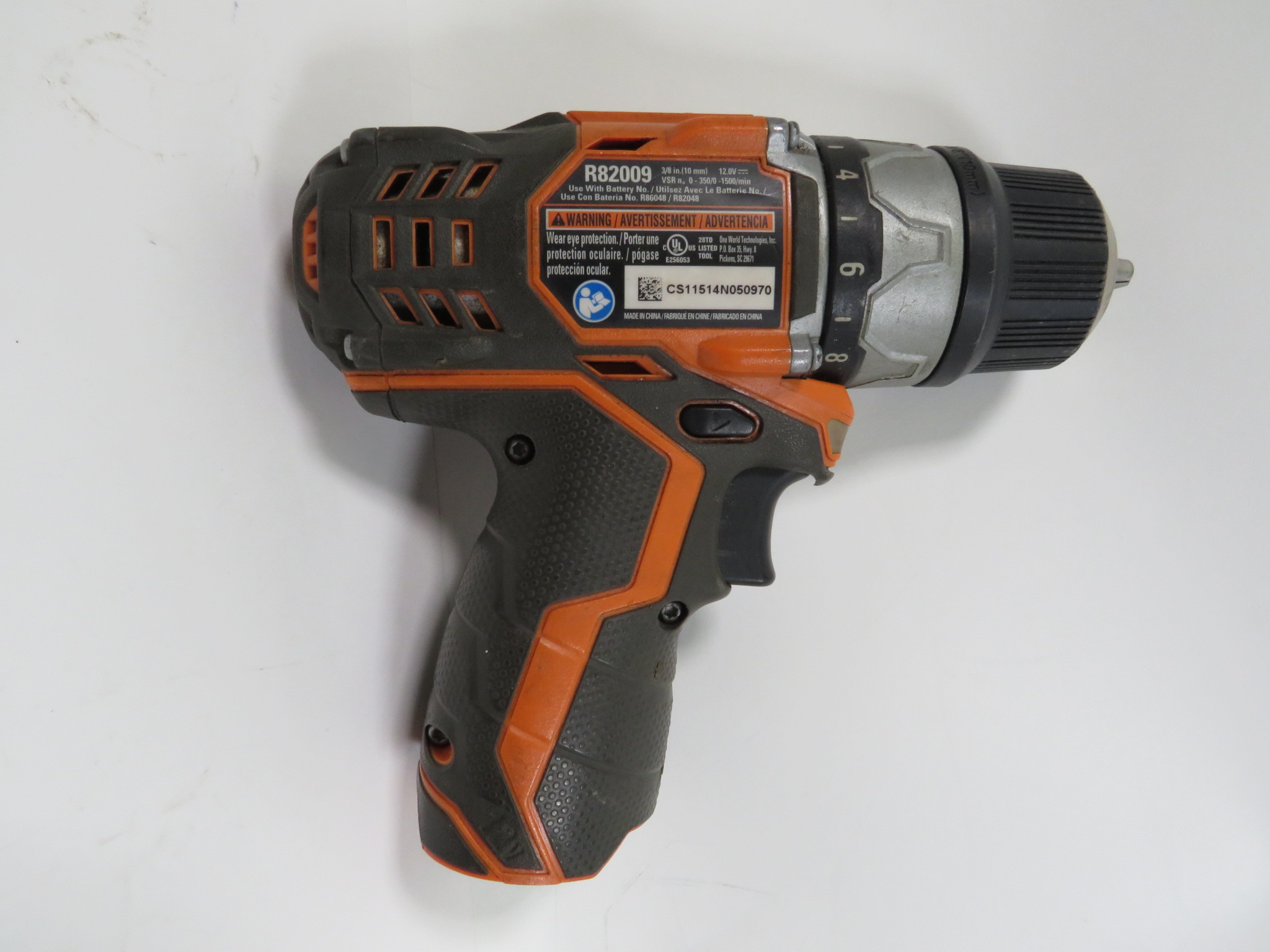 Ridgid R82009 12V 3/8" Cordless Drill Set