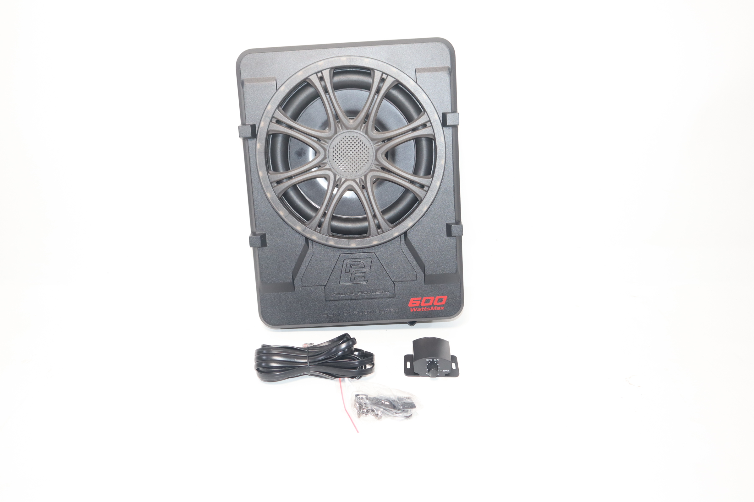 Power Acoustik USW-80L Low Profile 8? Subwoofer Enclosure/600W Class D Amp 4619