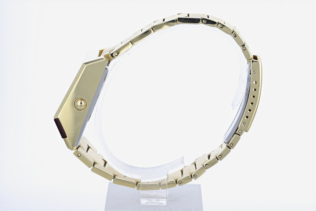 Bulova Computron Digital Gold Tone Red LED Dial Stainless Steel Men's ...