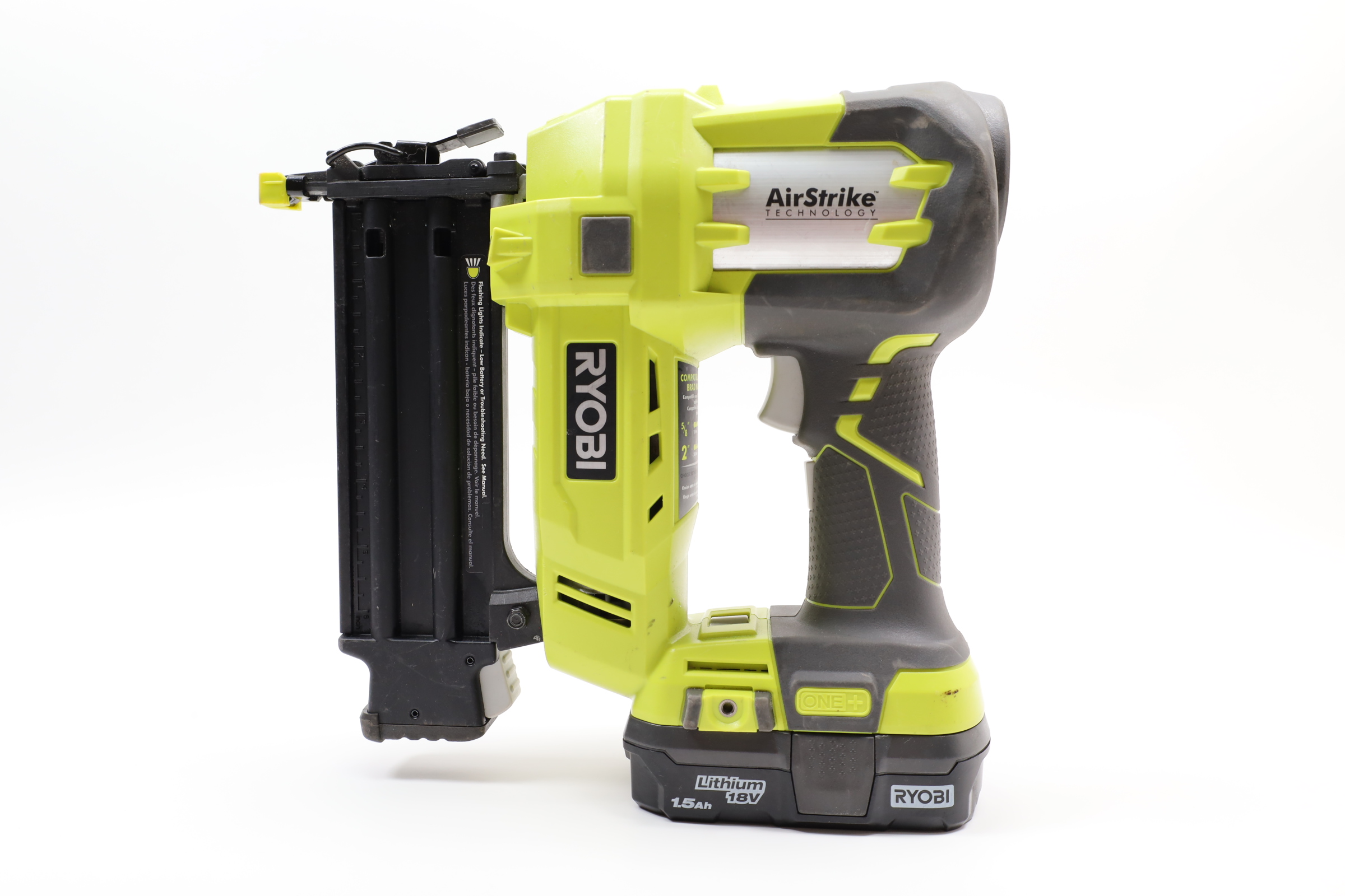 Ryobi ONE+ P320VN 18V AirStrike 18-Gauge Cordless Brad Nailer