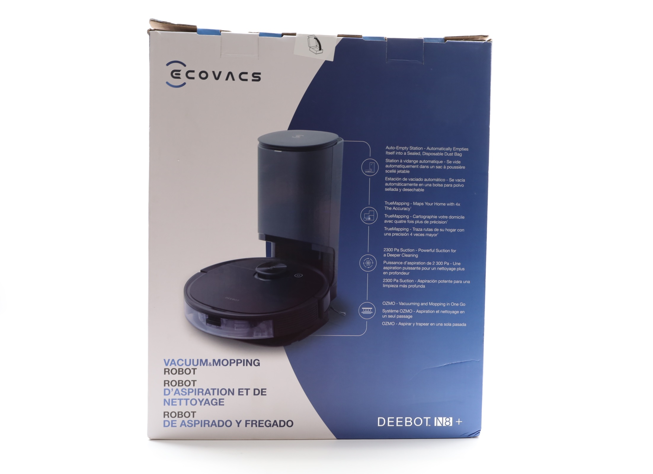 ECOVACS DEEBOT N8+ Advanced Laser Mapping Vacuum & Mop Robot