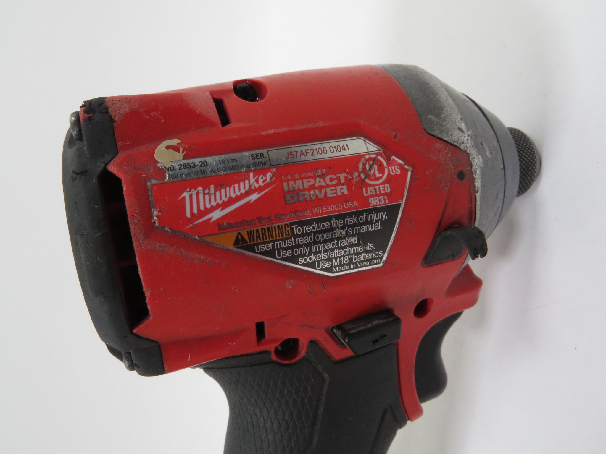 Milwaukee 2853-20 18V 1/4" Brushless Cordless Impact Driver