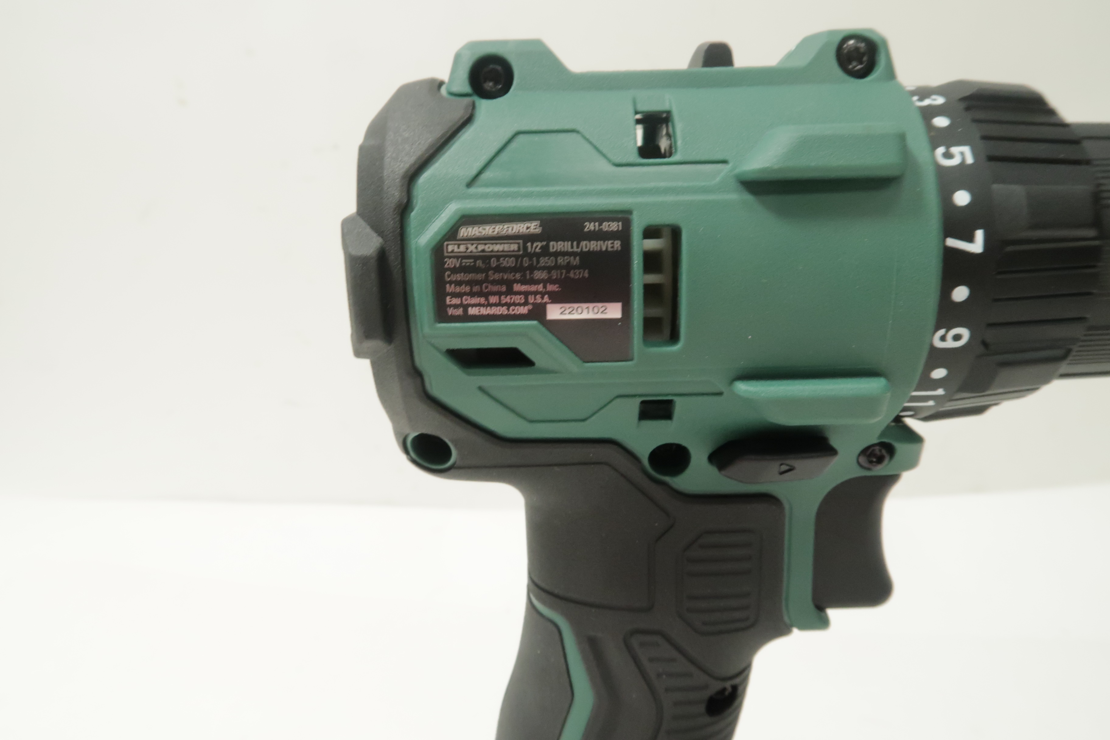 Masterforce 7532 20-Volt Cordless 1/2" Drill Kit