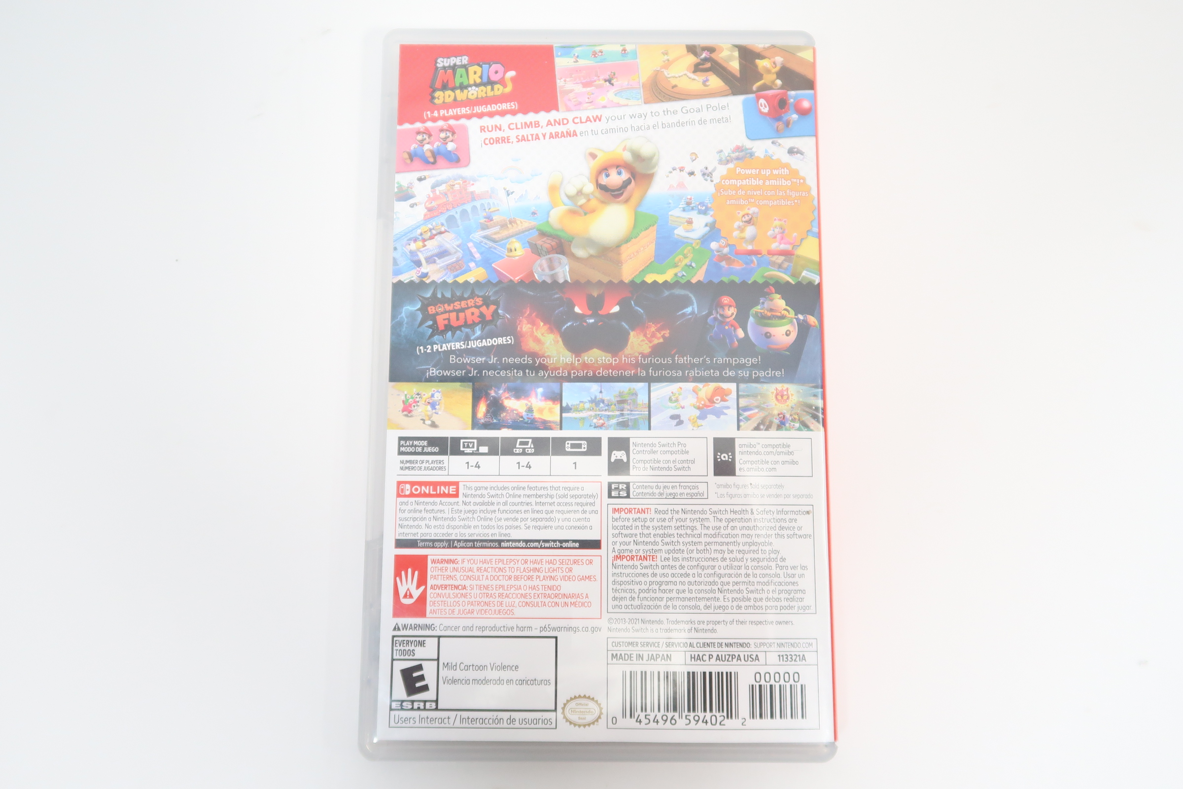 Nintendo Switch - Super Mario 3D World + Bowser's Fury Game Cartridge