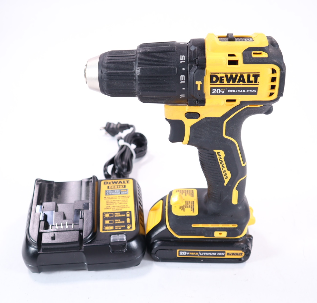 DEWALT DCD709 20-Volt MAX Li-Ion Cordless Brushless Compact 1/2" Hammer ...