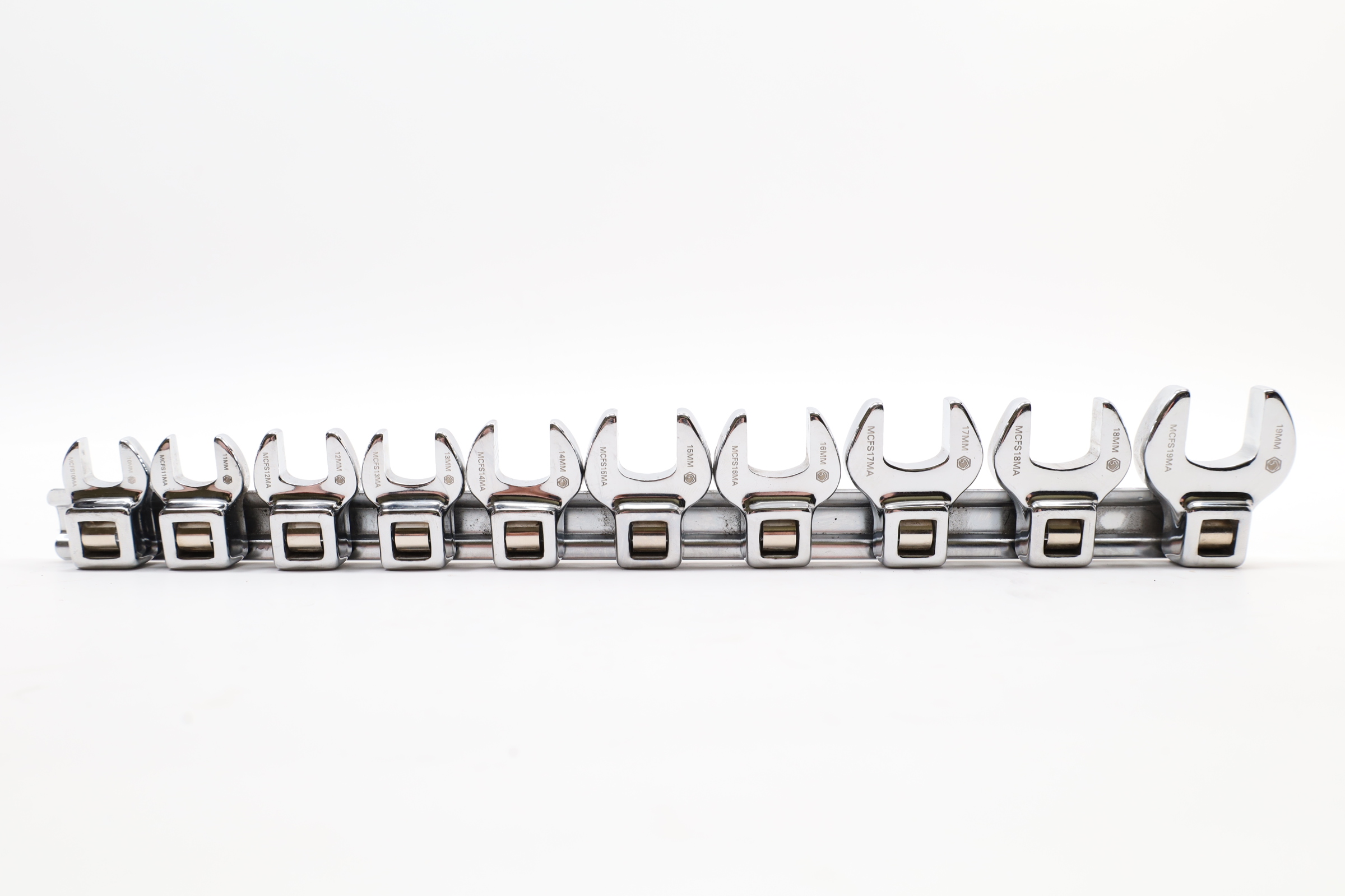 Matco Tools SMCFSM10 10-Piece 3/8" Metric Crowfoot Wrench Set