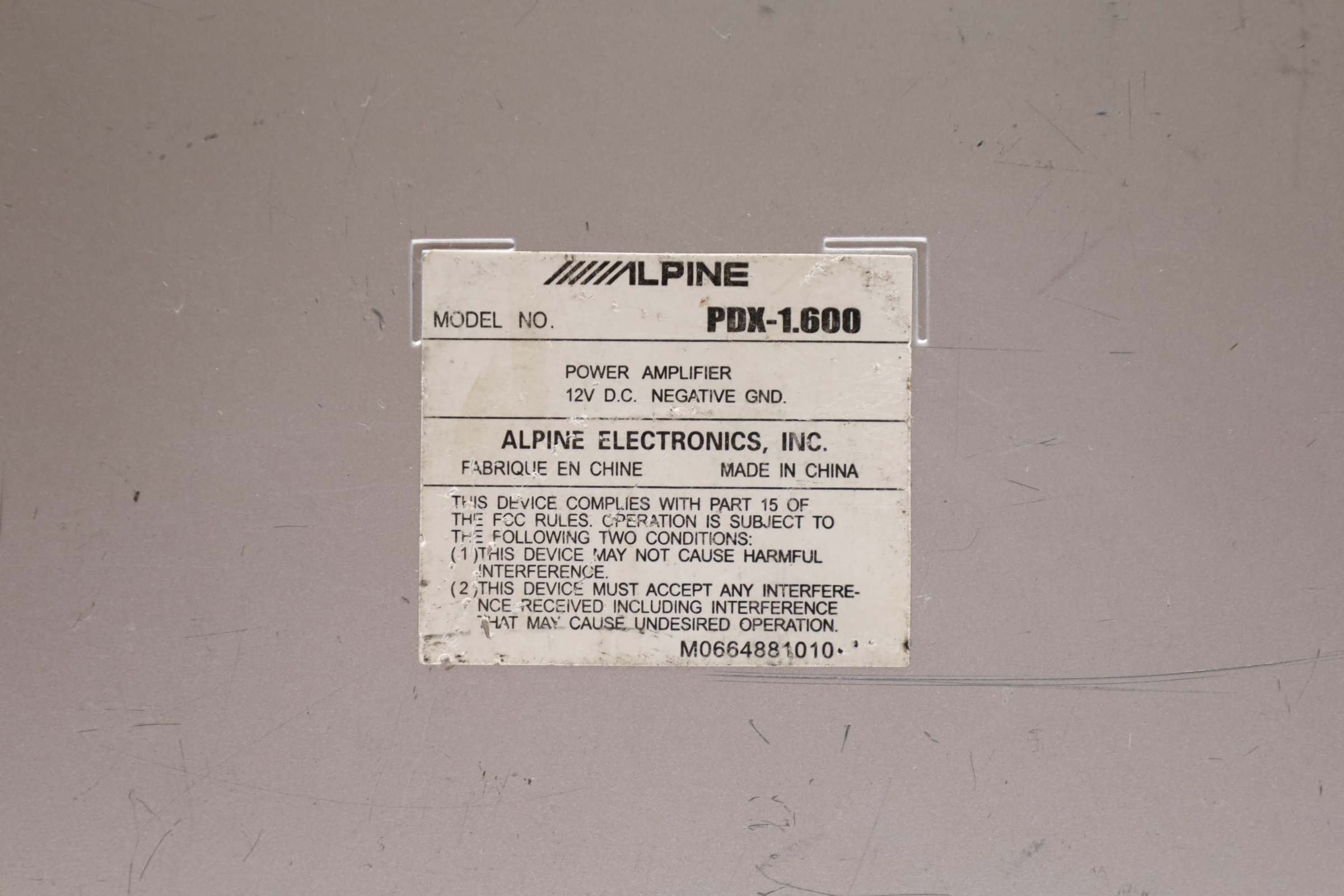 Alpine PDX-1.600 600 Watt RMS Mono Subwoofer Car Amplifier