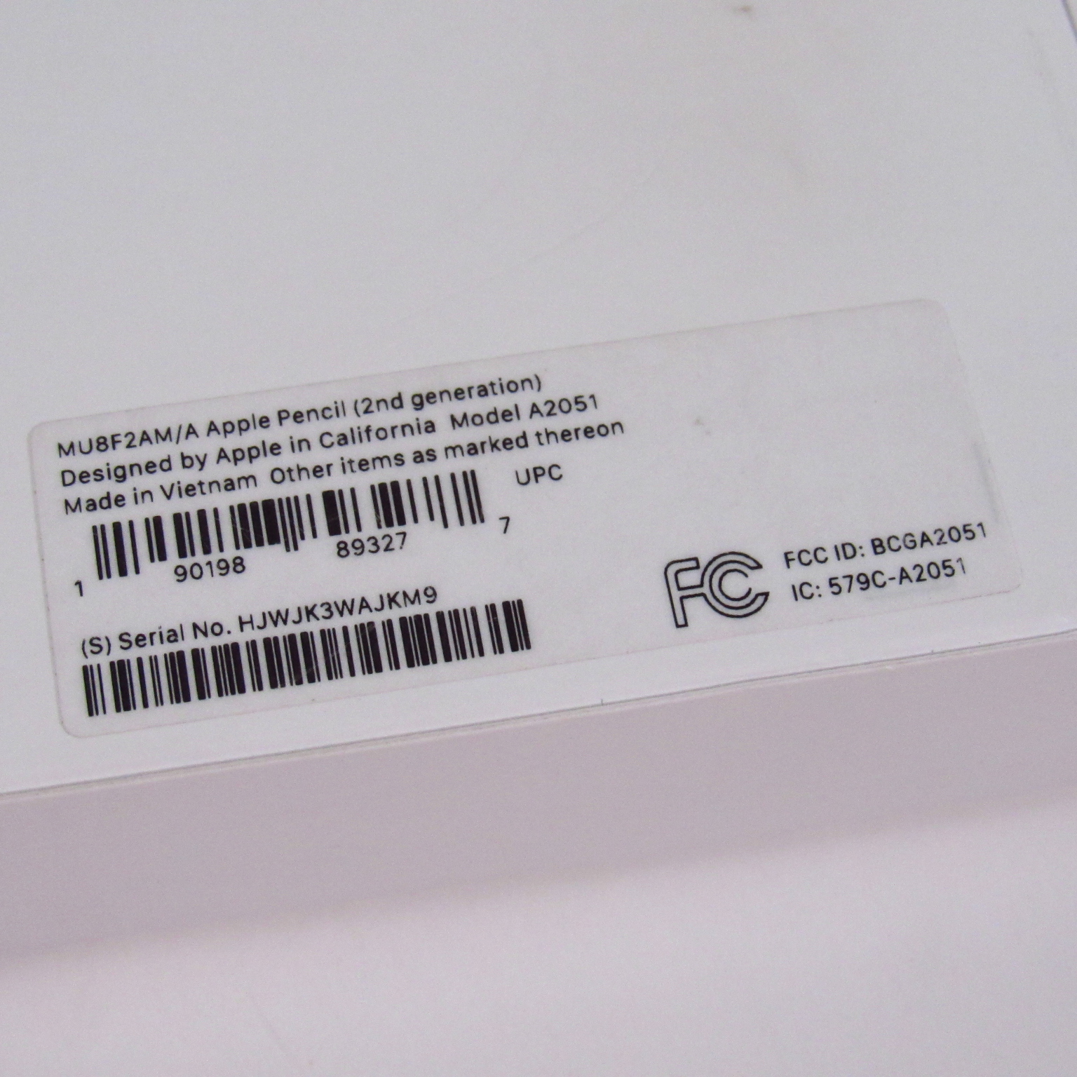 Apple Pencil 2nd Generation MU8F2AM/A Stylus Pen